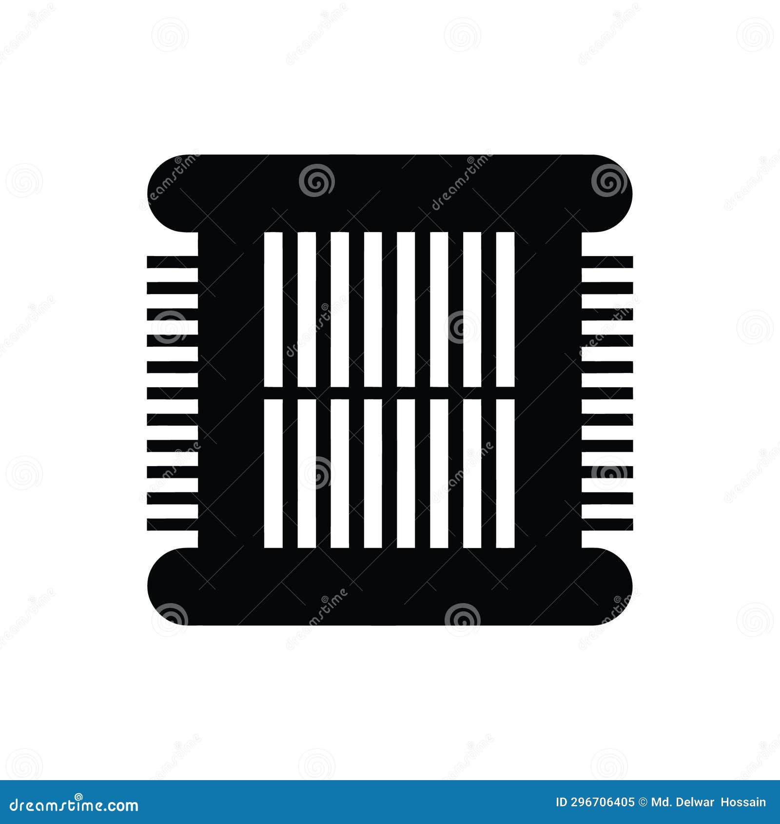 Loom Icon stock illustration. Illustration of line, circle - 296706405