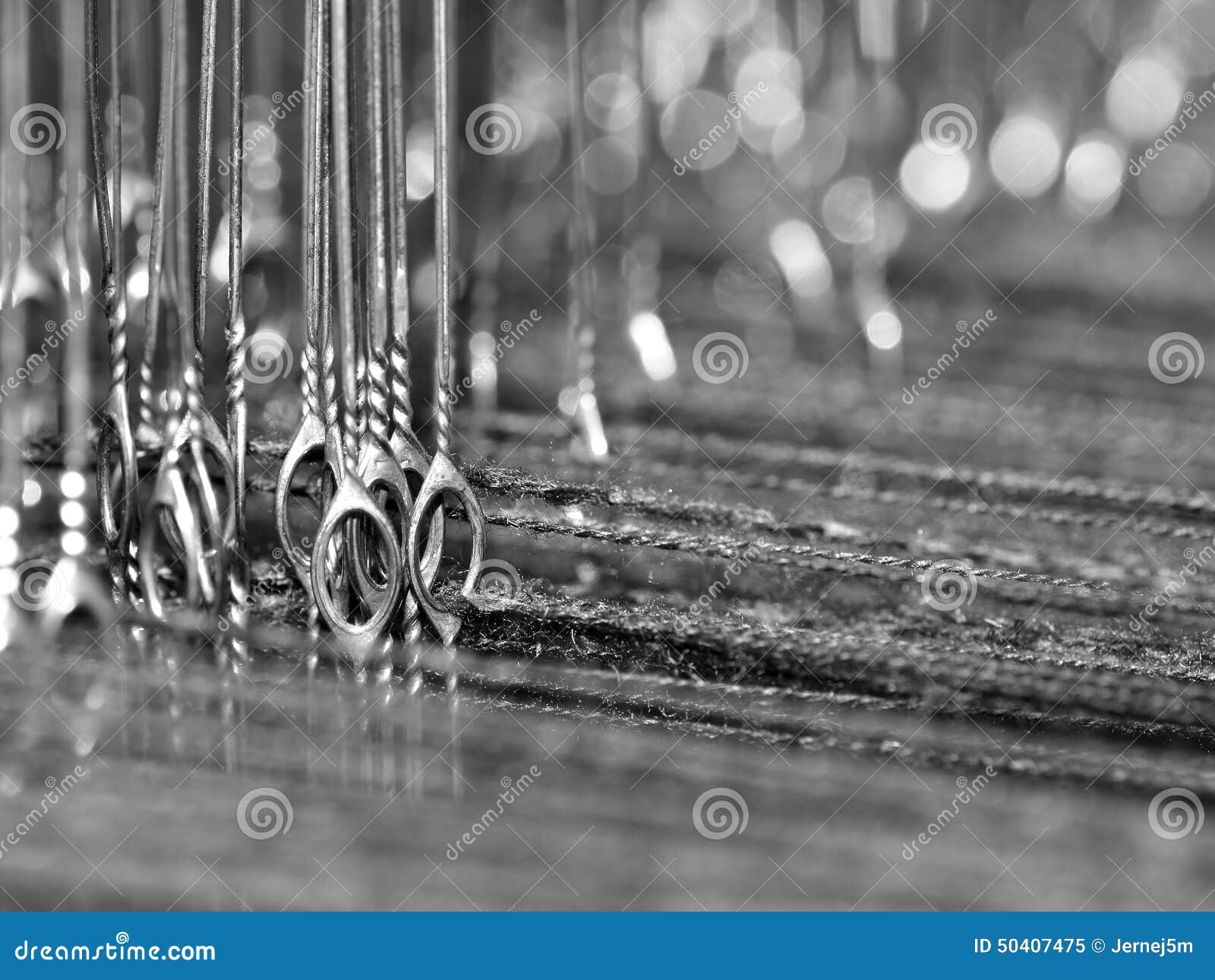 Loom thread stock image. Image of weaving, thread, fabric - 50407475