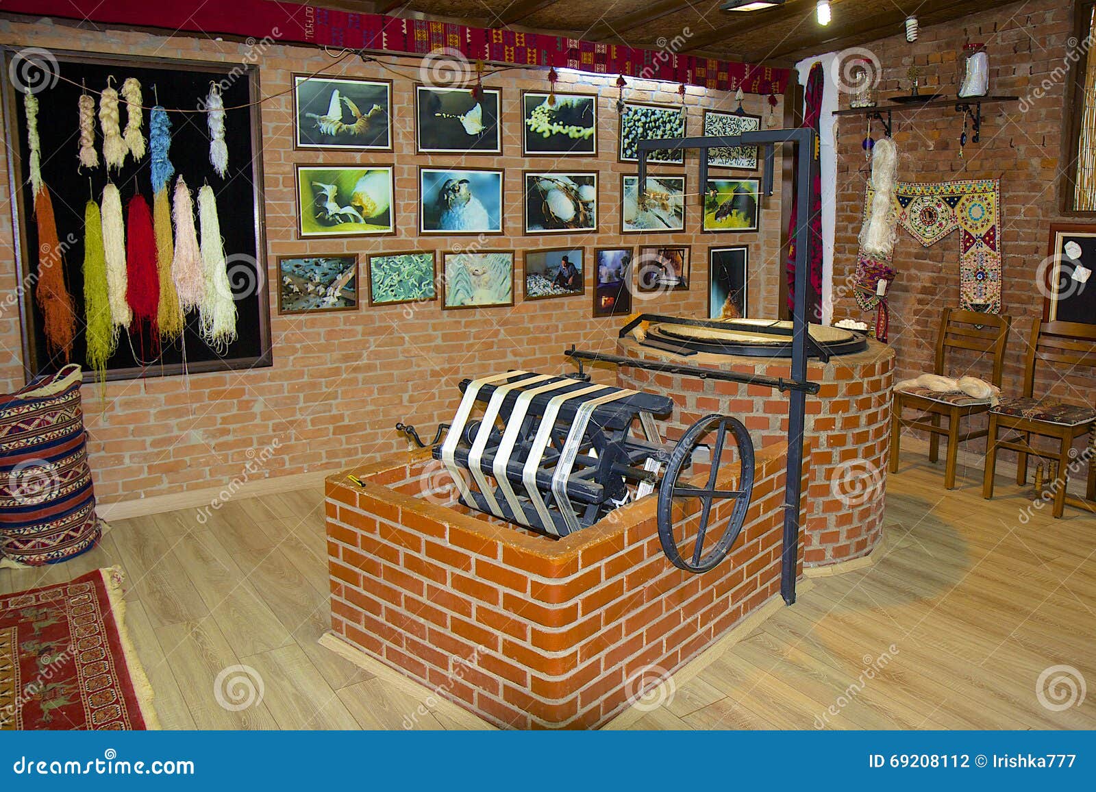 Looming Machine for Carpet Weaving Editorial Photography - Image of ...