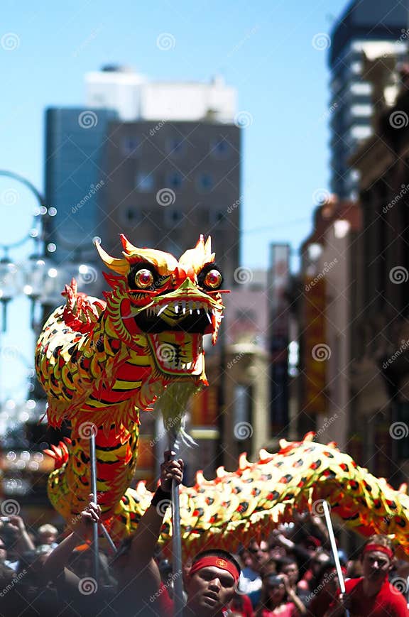 Loong dance stock photo. Image of town, bourke, street - 4330496