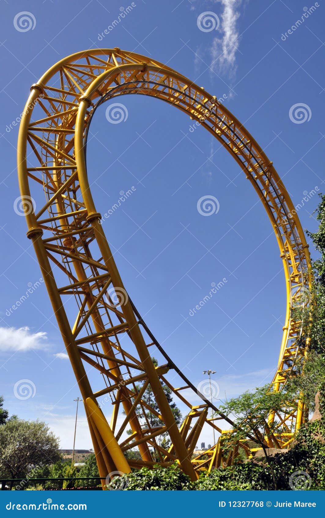Loop stock photo. Image of speed, loop, yellow, track - 12327768