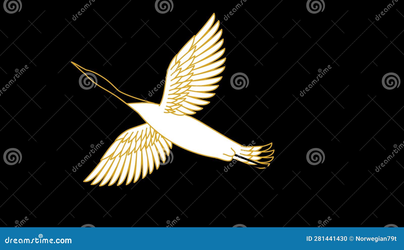 Loop Animation of Cranes Flapping Their Wings, 4k, with Transparent ...