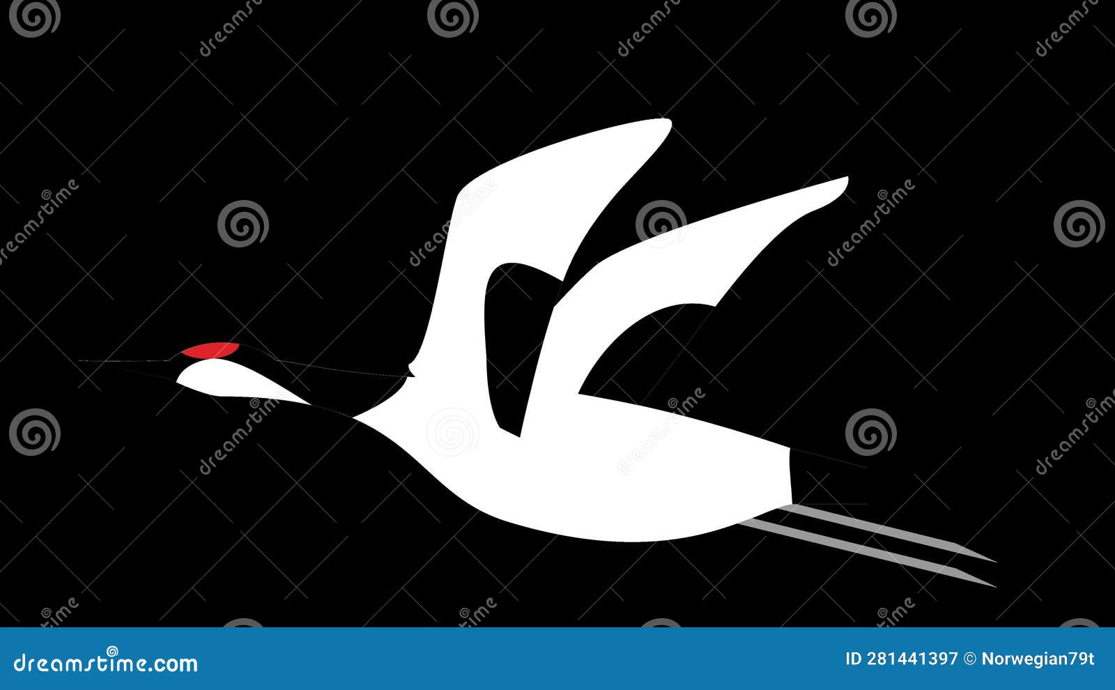 Loop Animation of Cranes Flapping Their Wings, 4k, with Transparent ...