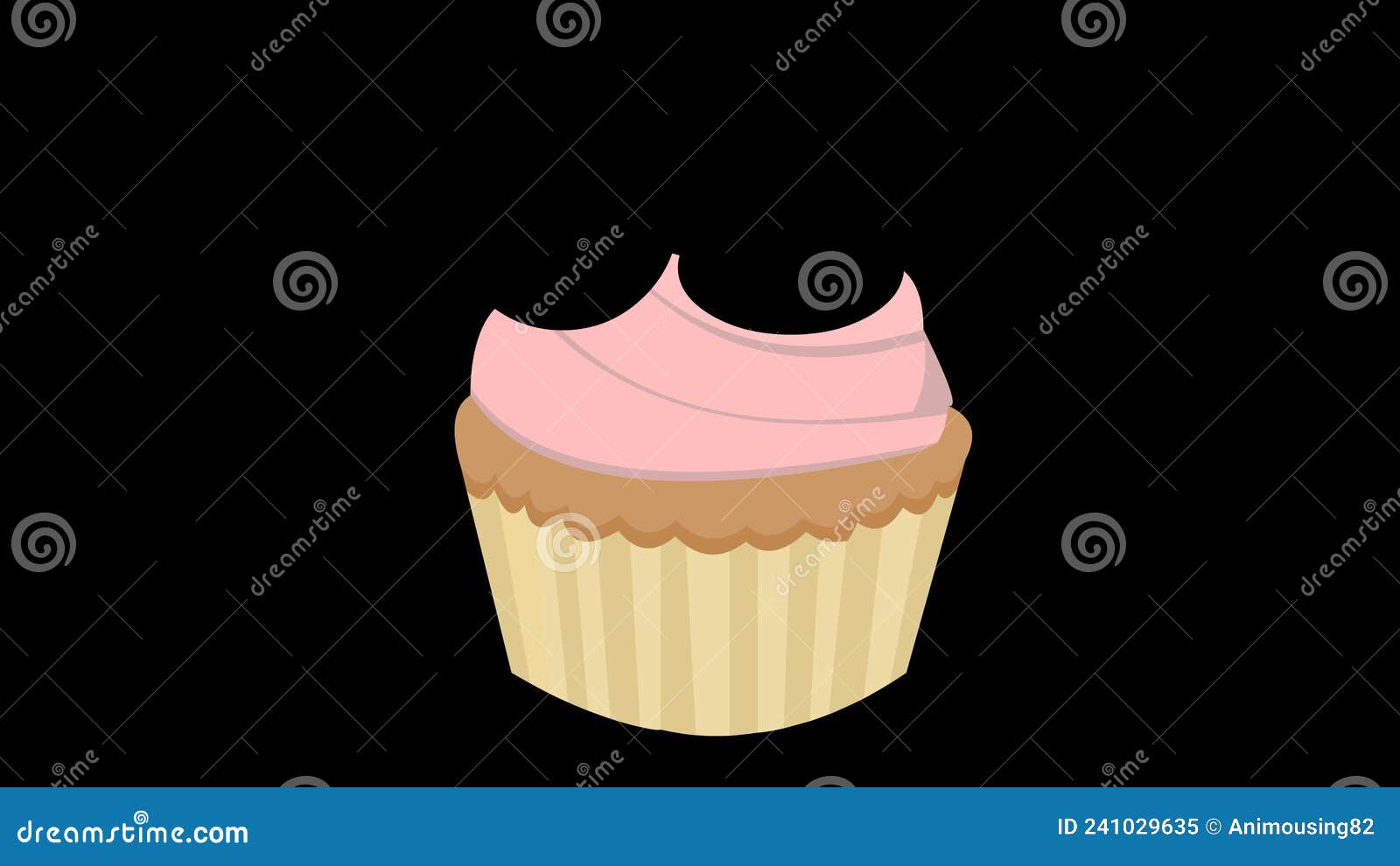 Loop Animation of a Cupcake Being Bitten Stock Video - Video of sweet ...