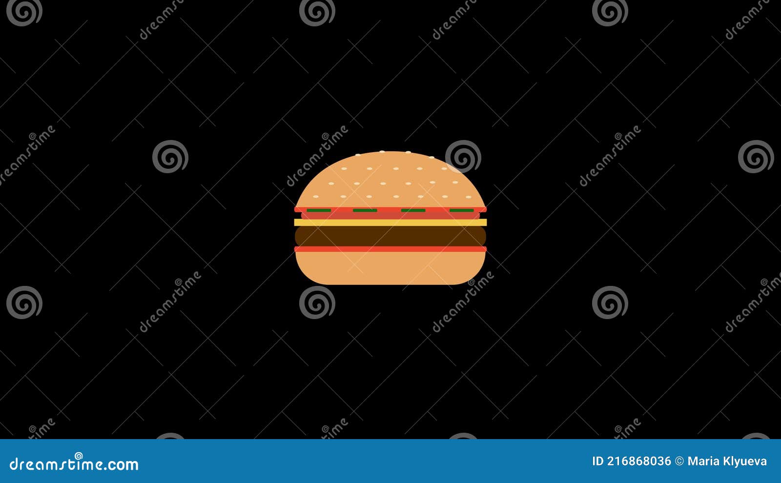 Loop Animation Fast Food Burger 2d Motion Stock Footage - Video of meal ...