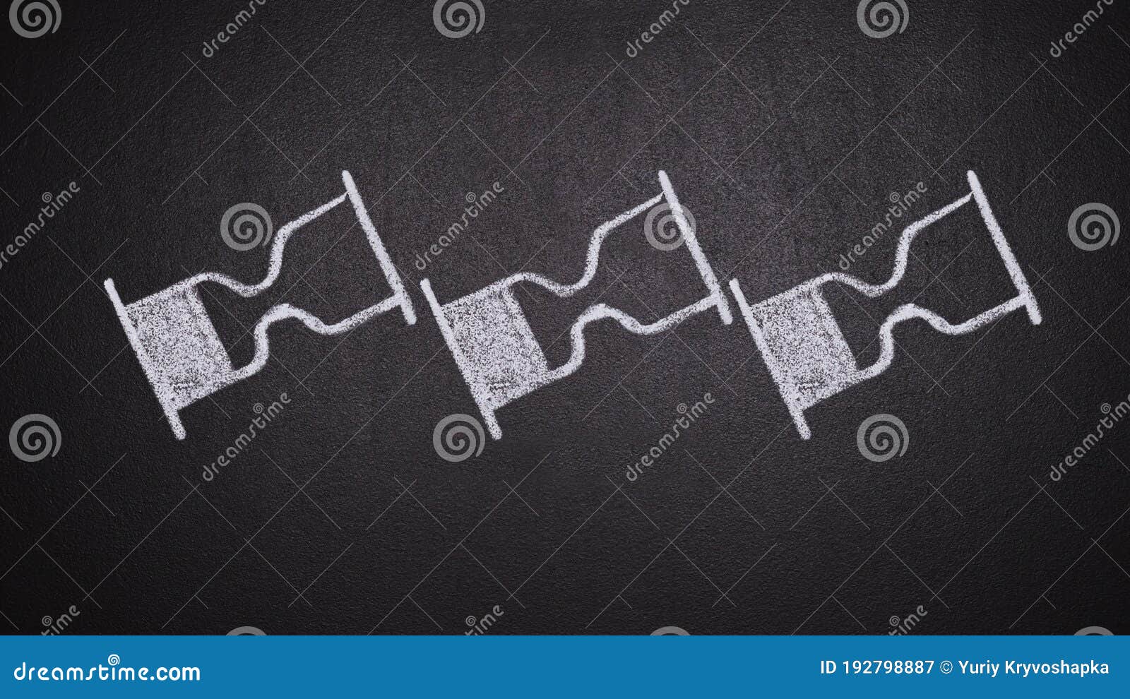 Loop Animation of Hourglasses Appearing on Blackboard Stock Video ...