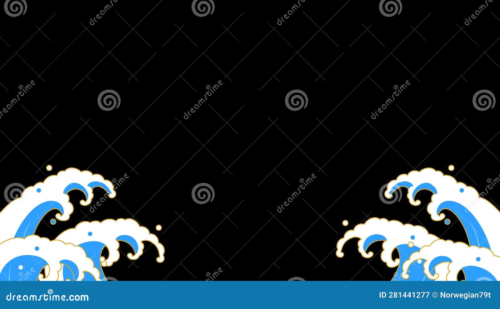 Loop Animation of Large Crashing Waves, with Background Transparent ...