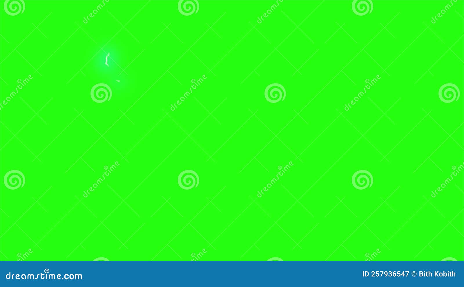 Loop Animation Lightning on Green Screen Background Stock Video - Video ...