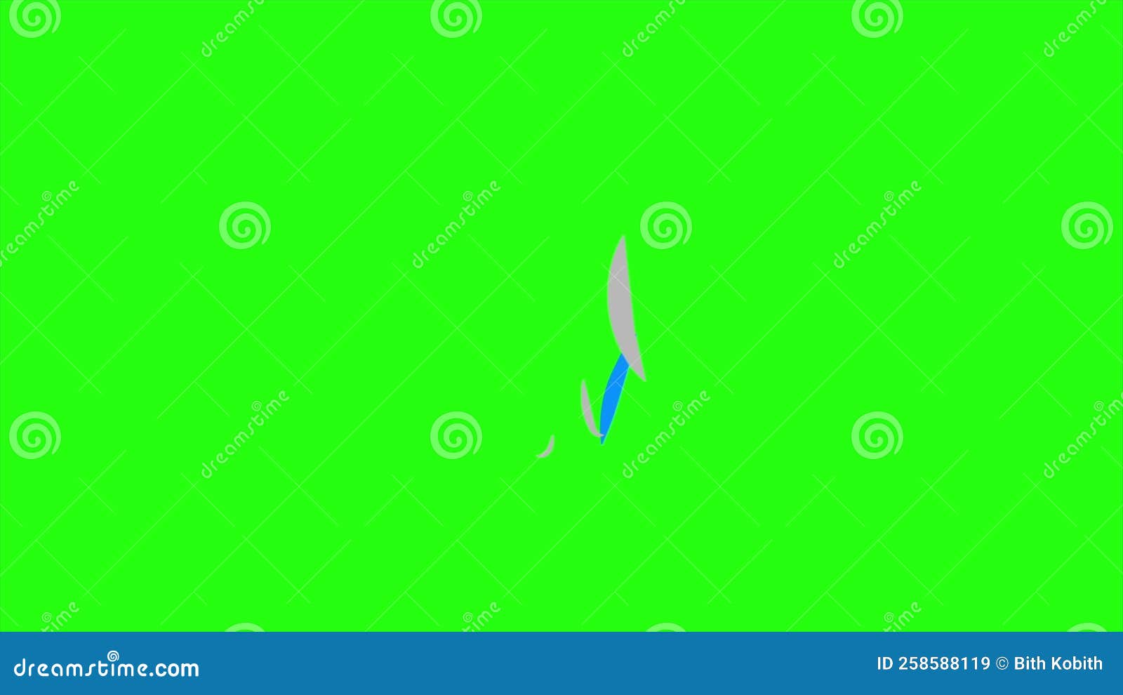 Loop Animation Line with Comic Style on Green Screen Background Stock ...