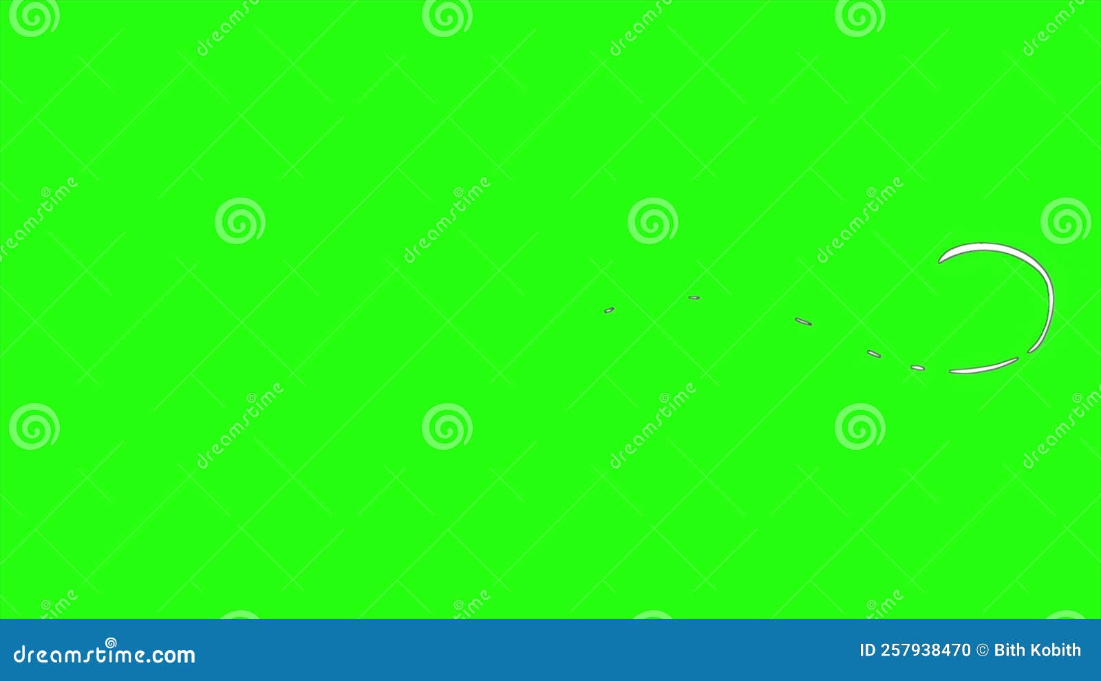 Loop Animation Stroke on Green Screen Background Stock Footage - Video ...