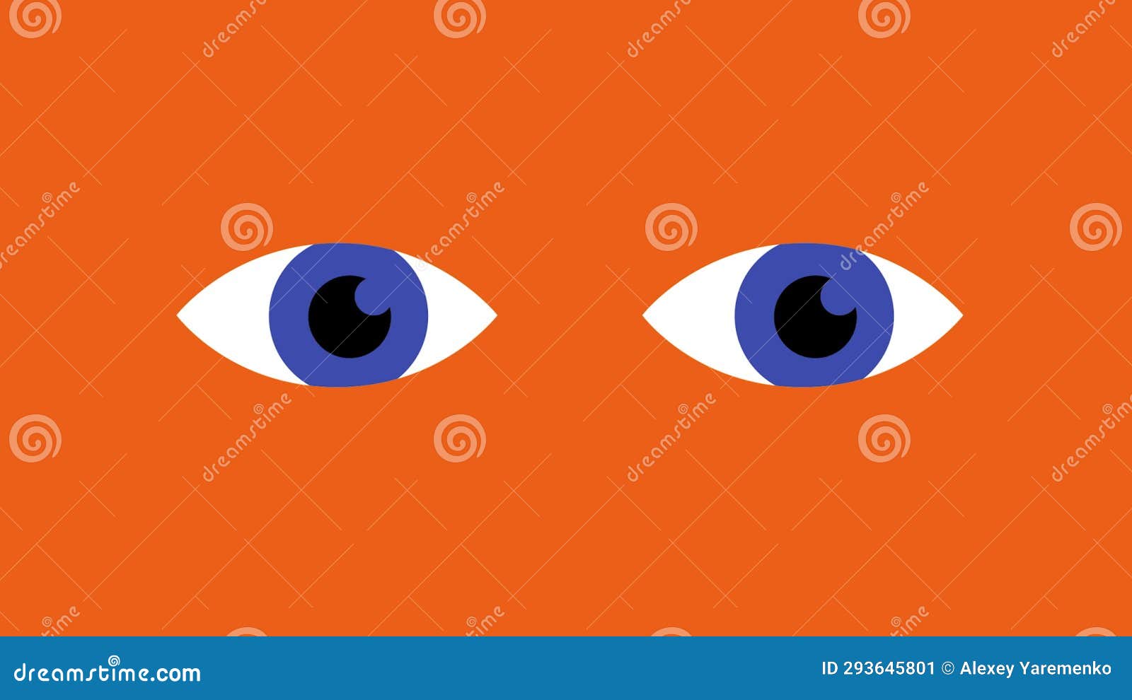 Loop Animation With Two Blinking Eyes Stock Video Video Of Dynamic Character 293645801