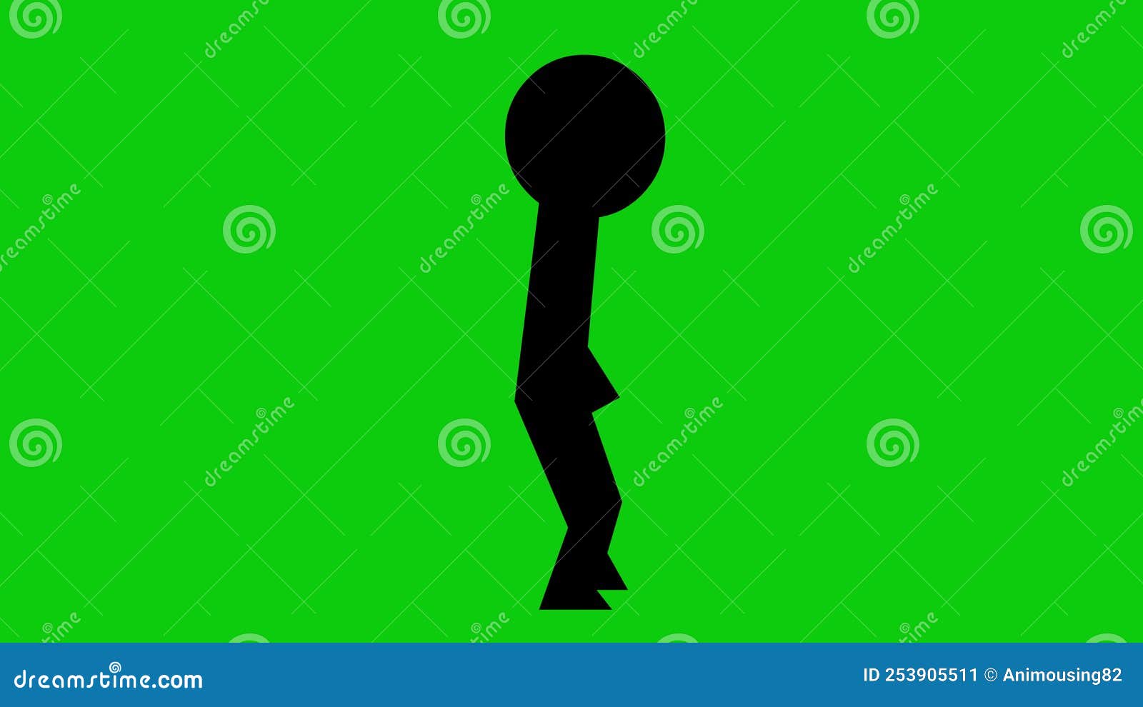 Animation Stick Figure Walks Stock Video - Video of human, crossing ...