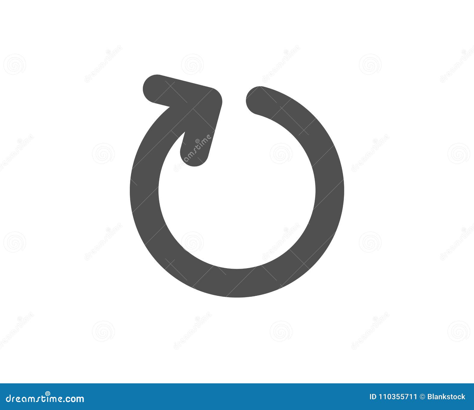 Loop Arrow Simple Icon. Refresh Arrowhead. Stock Vector - Illustration of cursor, symbol: 110355711