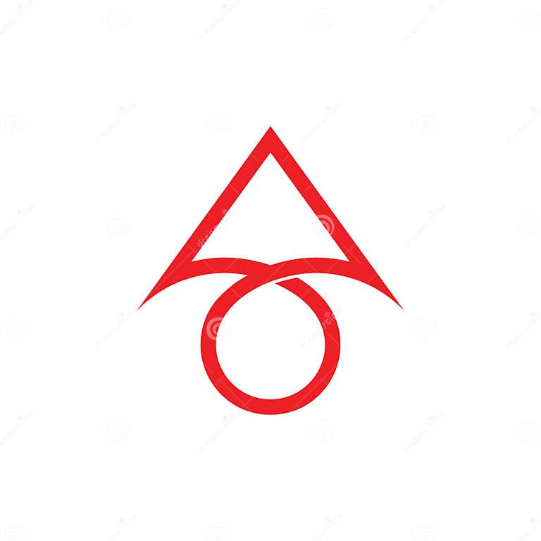 Loop Arrow Simple Overlapping Logo Vector Stock Vector - Illustration ...