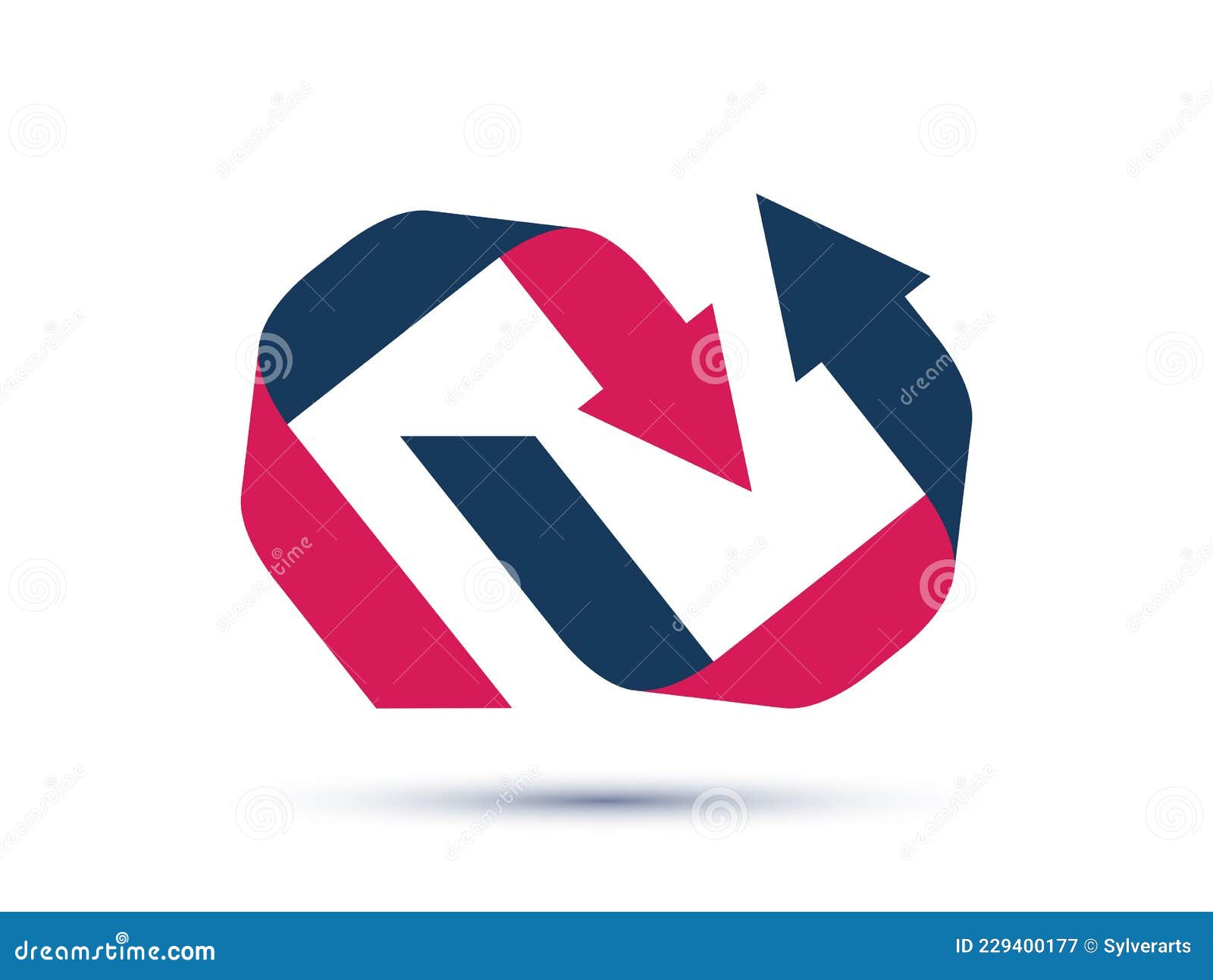 Loop Arrows Vector Logo or Sign, Double Arrows Refresh Symbol, Teamwork ...
