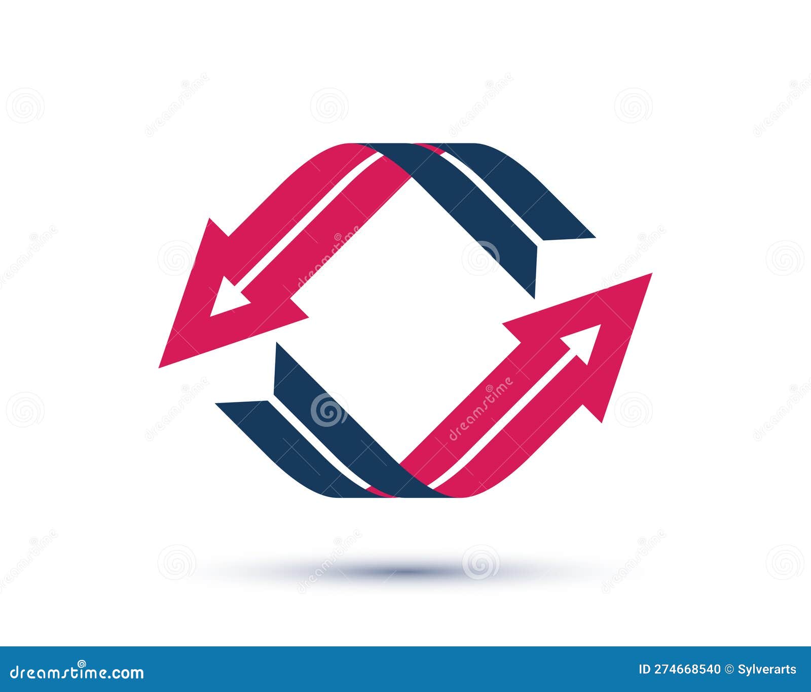 Loop Arrows Vector Logo Or Sign, Double Arrows Refresh Symbol, Teamwork ...