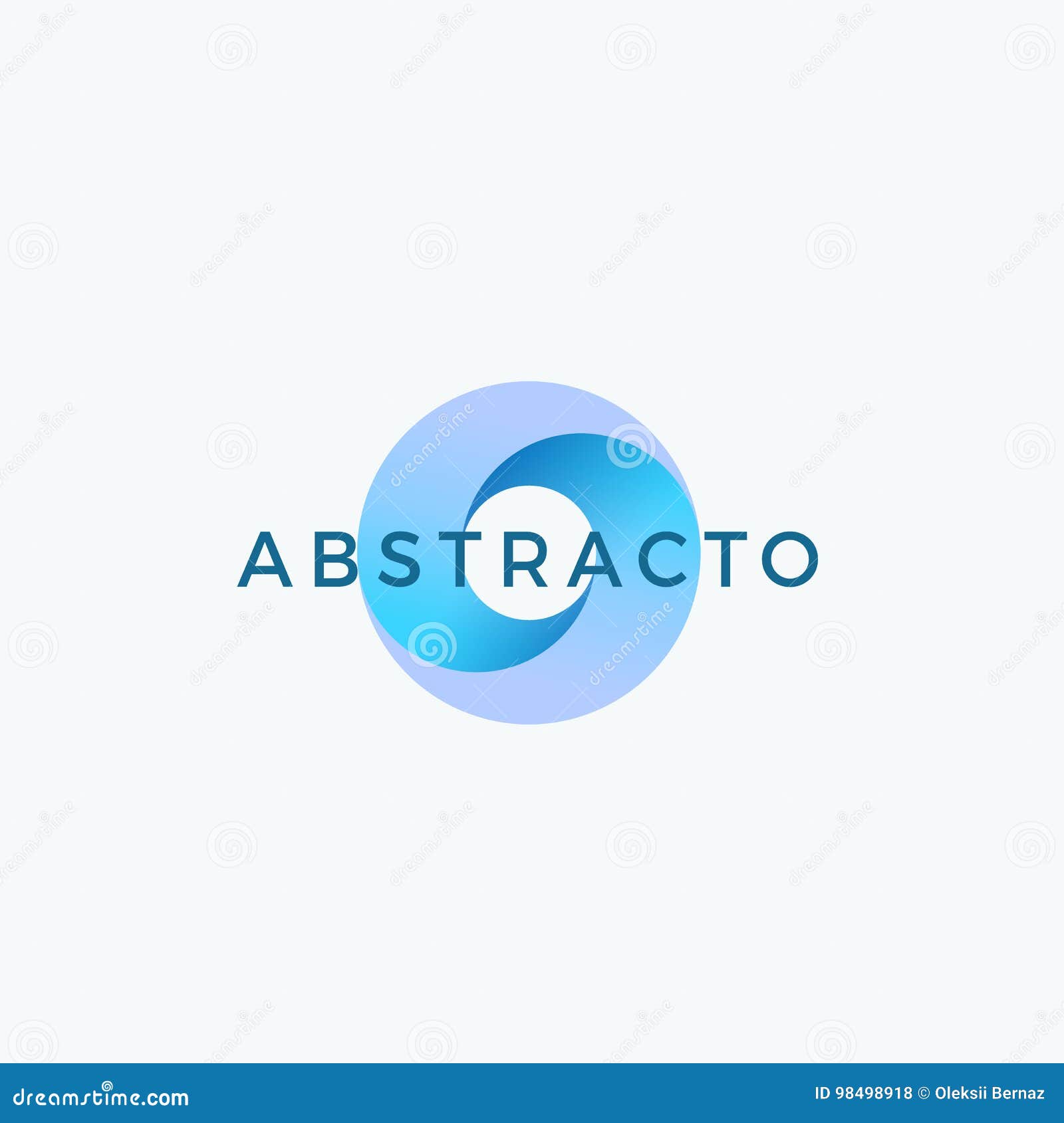 Loop Circle Abstract Vector Sign, Emblem or Logo Template. Modern ...