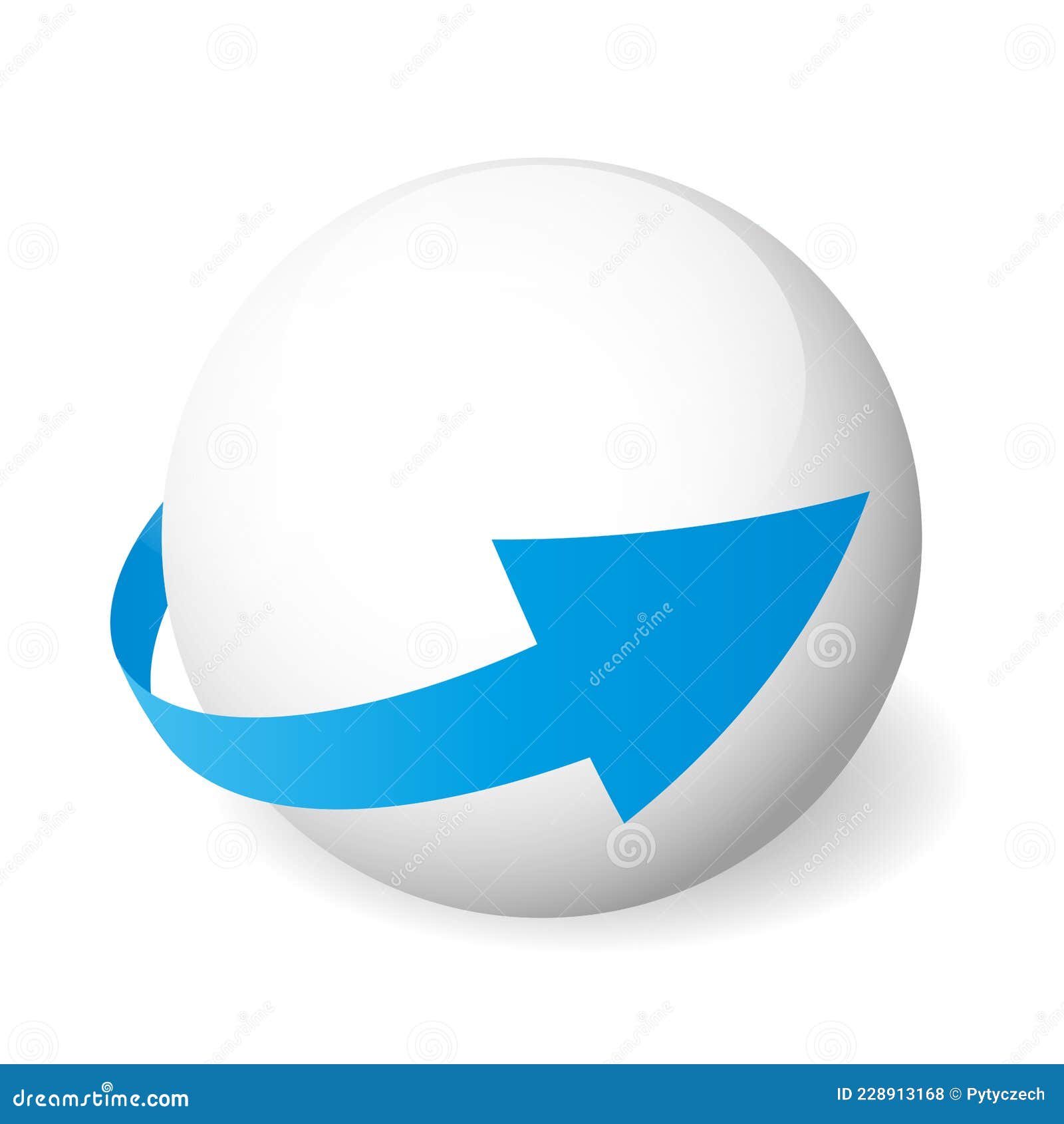 Loop Circle Arrow Icon Around Sphere Stock Vector - Illustration of ... Loop Circle Arrow Icon Around Sphere Stock Vector - Illustration of ...