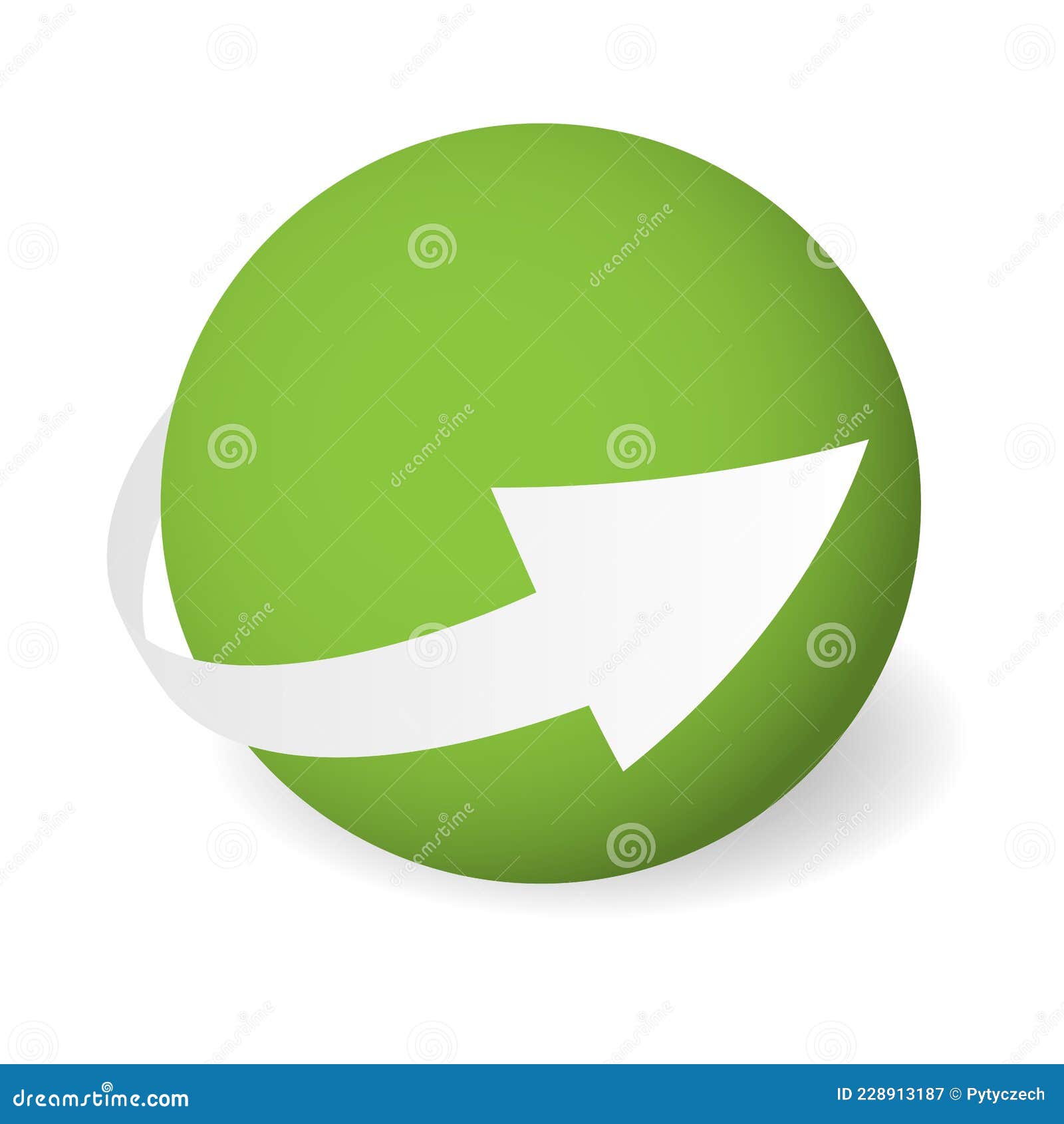 Loop Circle Arrow Icon Around Sphere Stock Vector - Illustration of ... Loop Circle Arrow Icon Around Sphere Stock Vector - Illustration of ...