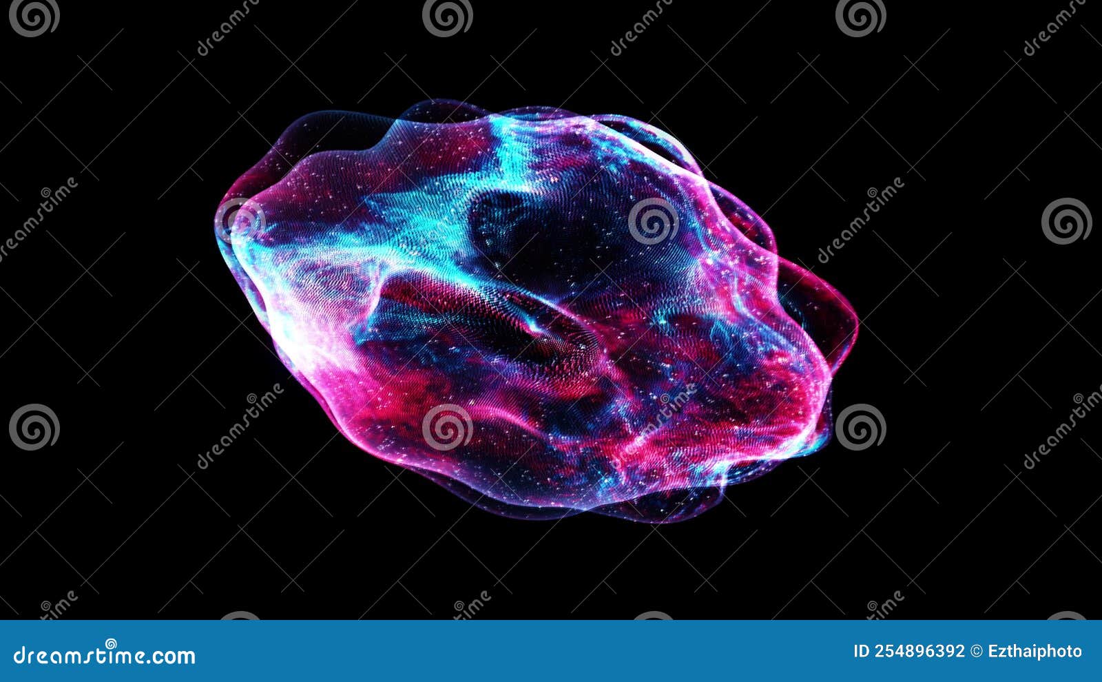 Loop 3D Abstract Galaxy Universe Multiverse Wave Stock Footage - Video ...