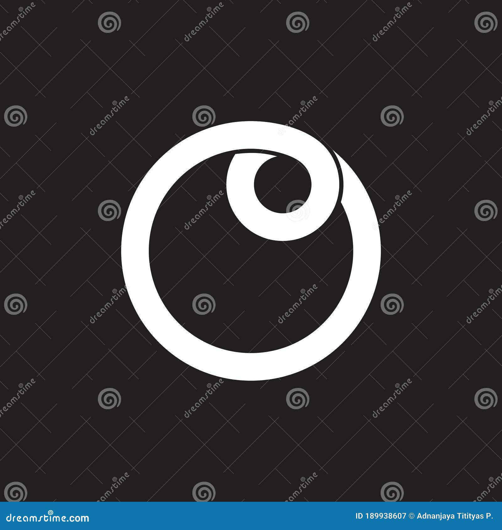 Loop 3d Simple Circle Logo Vector Stock Vector - Illustration of ...