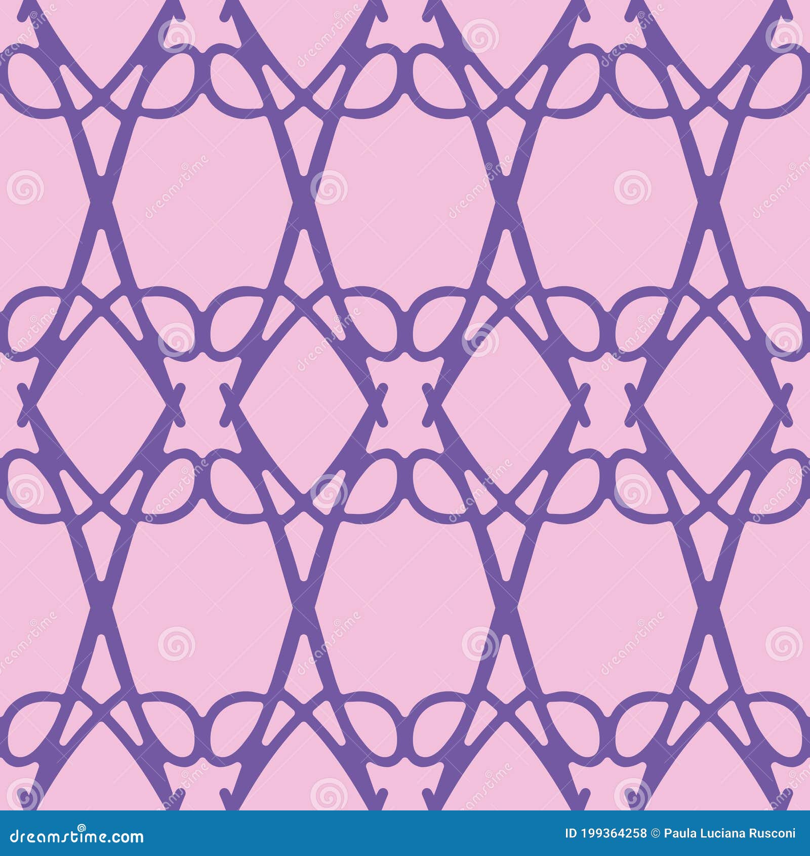 Loop Diamonds Seamless Vector Pattern Stock Vector - Illustration of ...