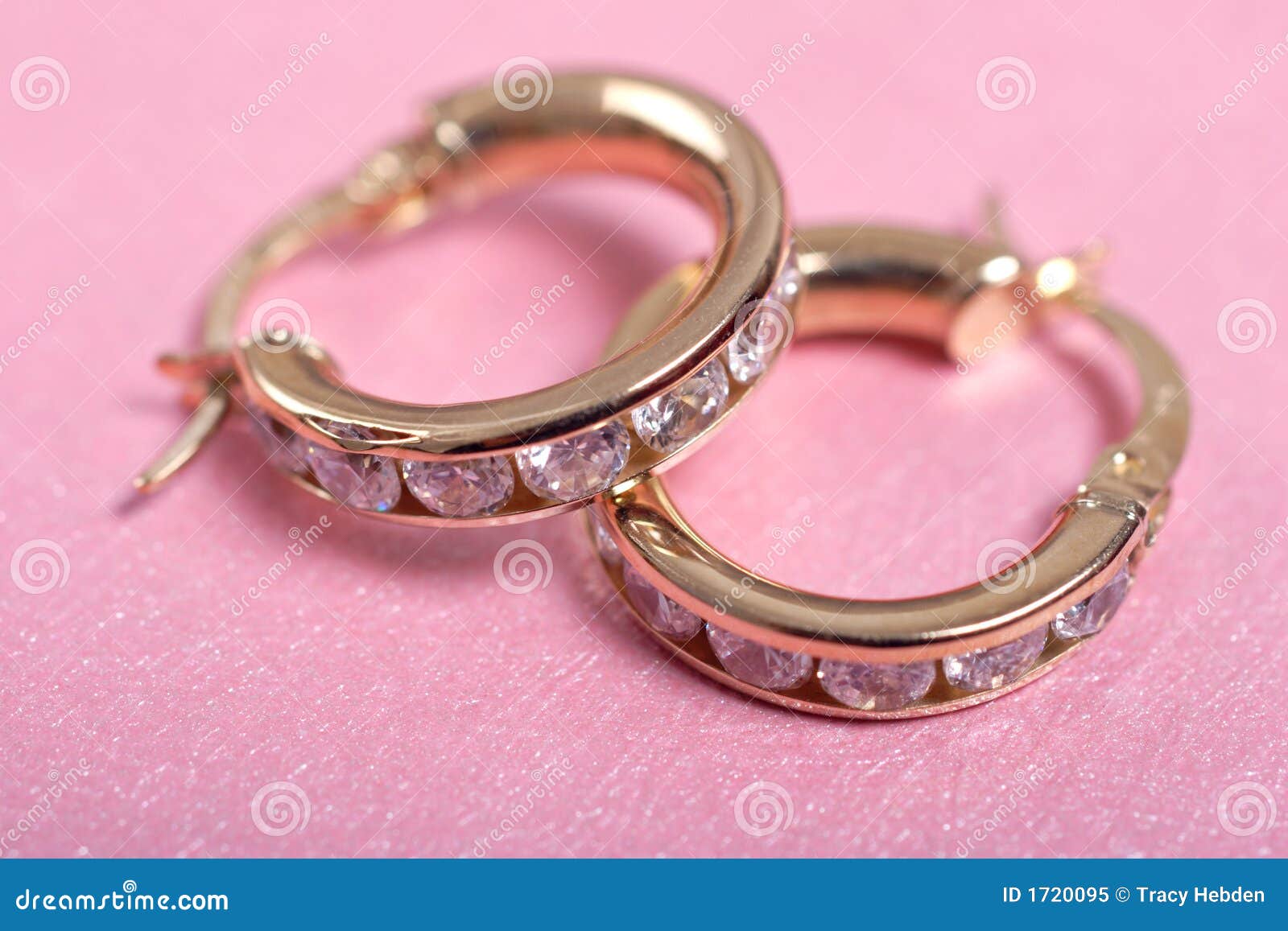 Loop earrings stock image. Image of diamond, accessory - 1720095