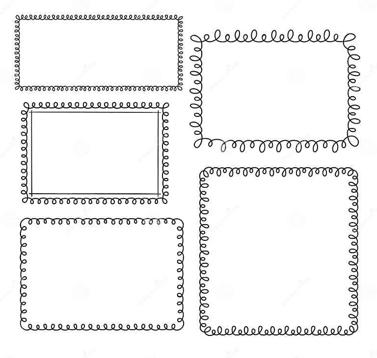 Loop frames stock vector. Illustration of frames, hand - 53142033
