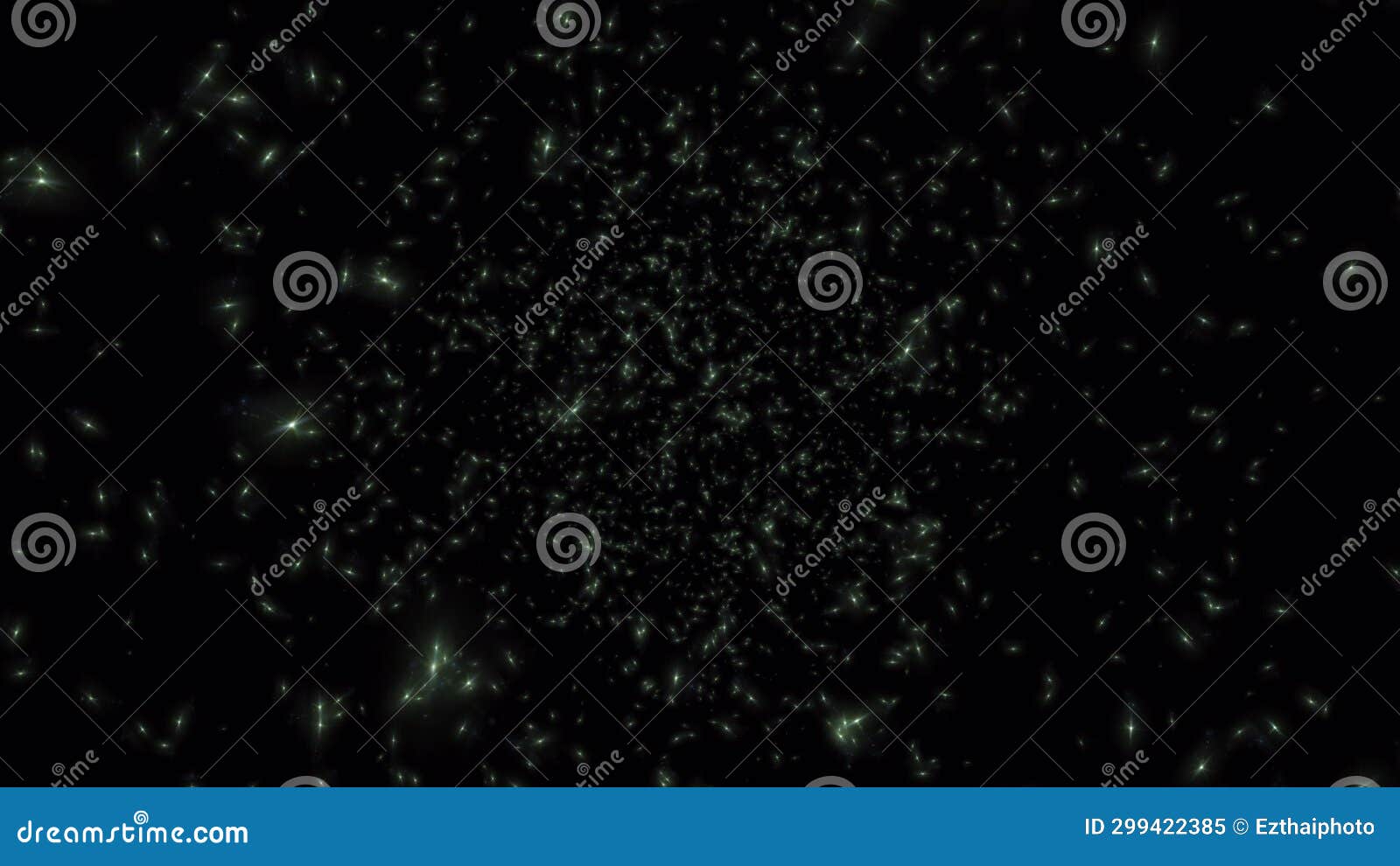 Loop Glow Green Flickering Stars Particles Falling Down Animation Stock ...