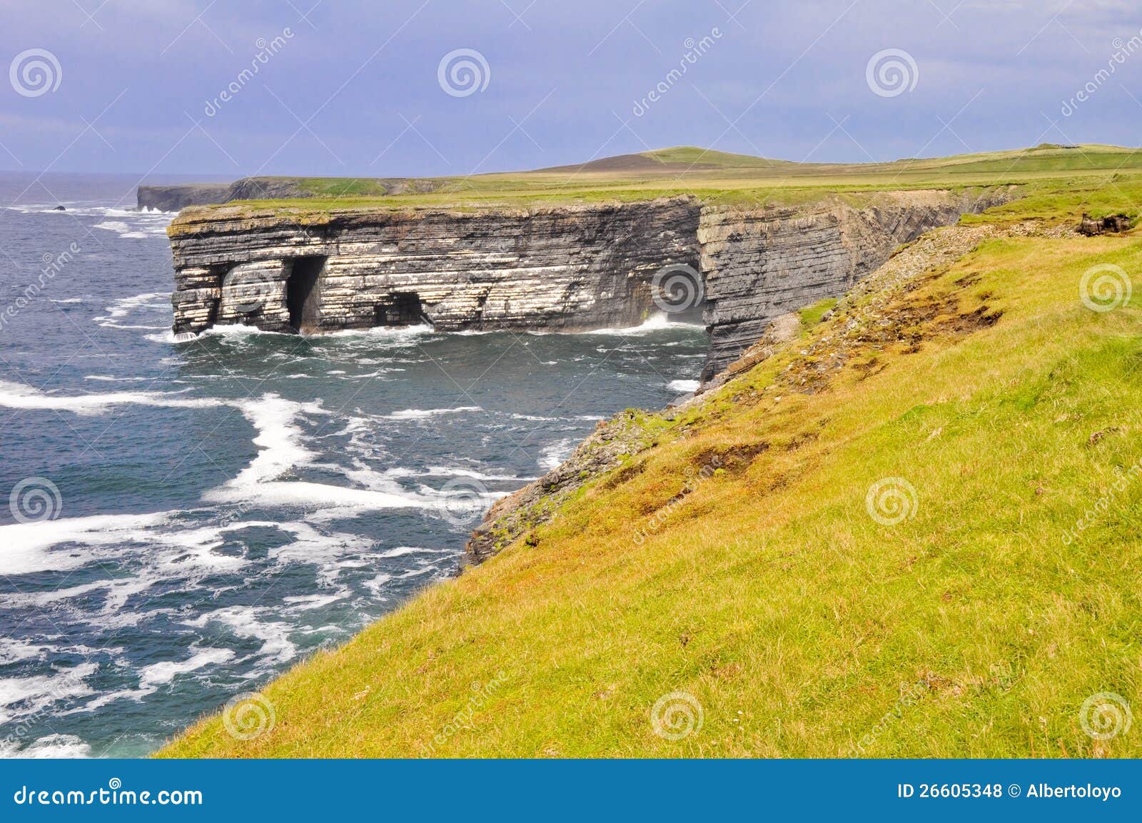 Loop head cliffs, Ireland stock photo. Image of coastal - 26605348