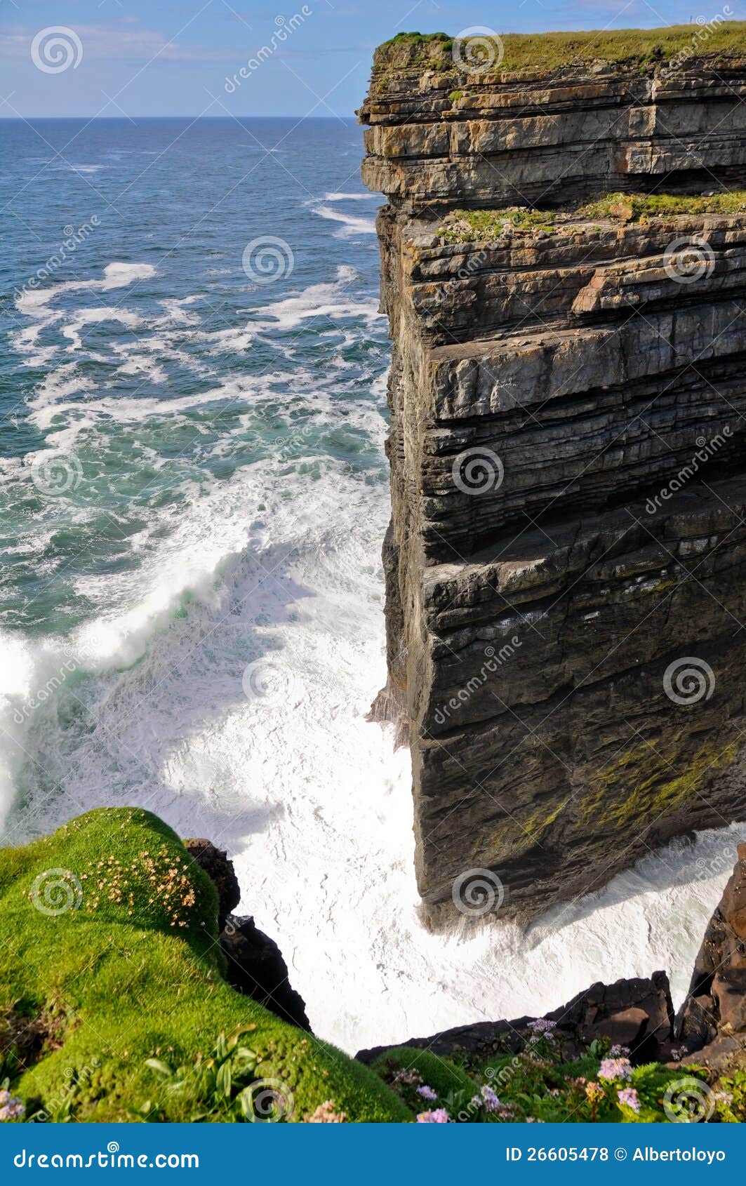 Loop head cliffs, Ireland stock photo. Image of loop - 26605478