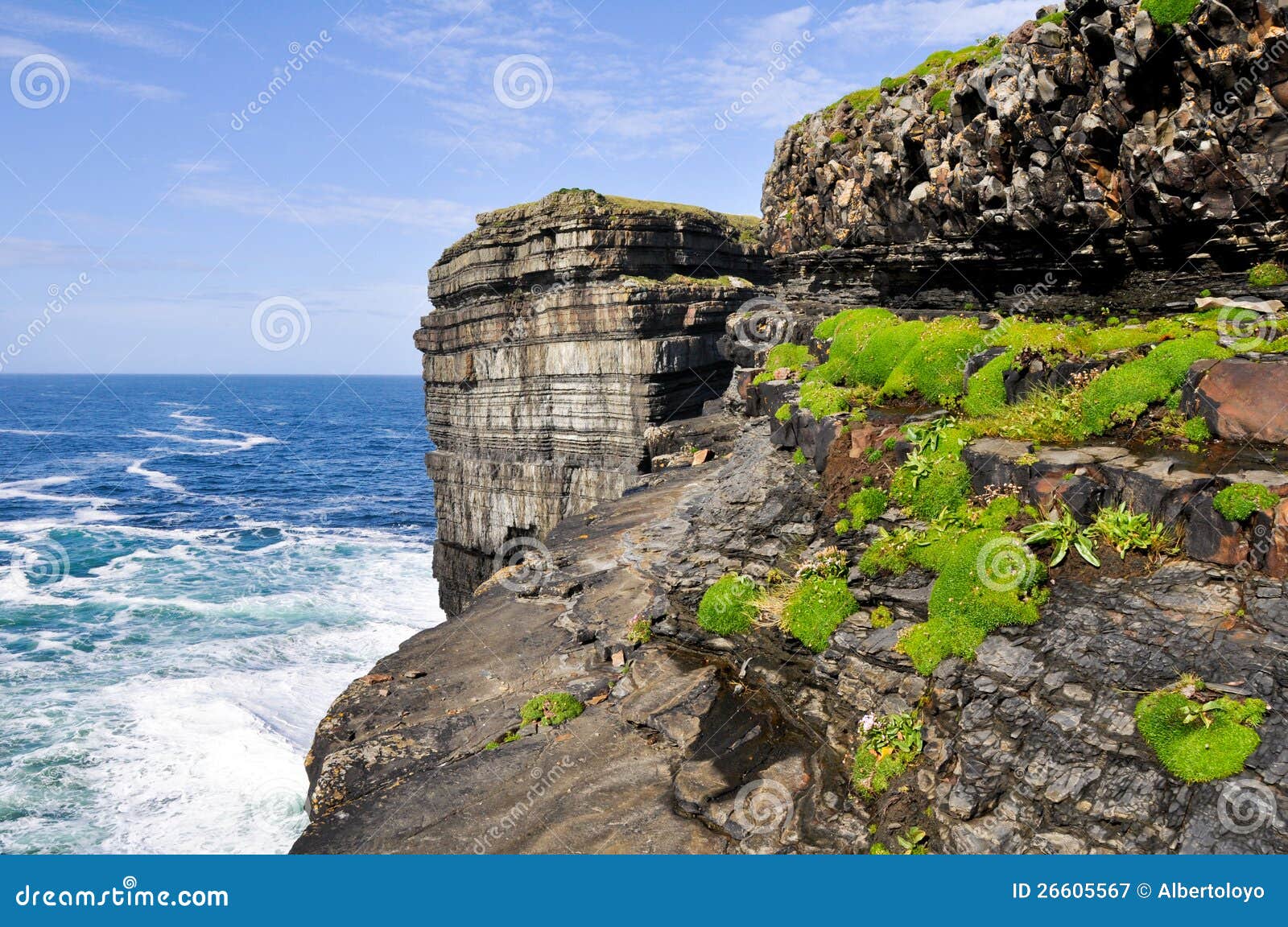 Loop head cliffs, Ireland stock image. Image of attraction - 26605567