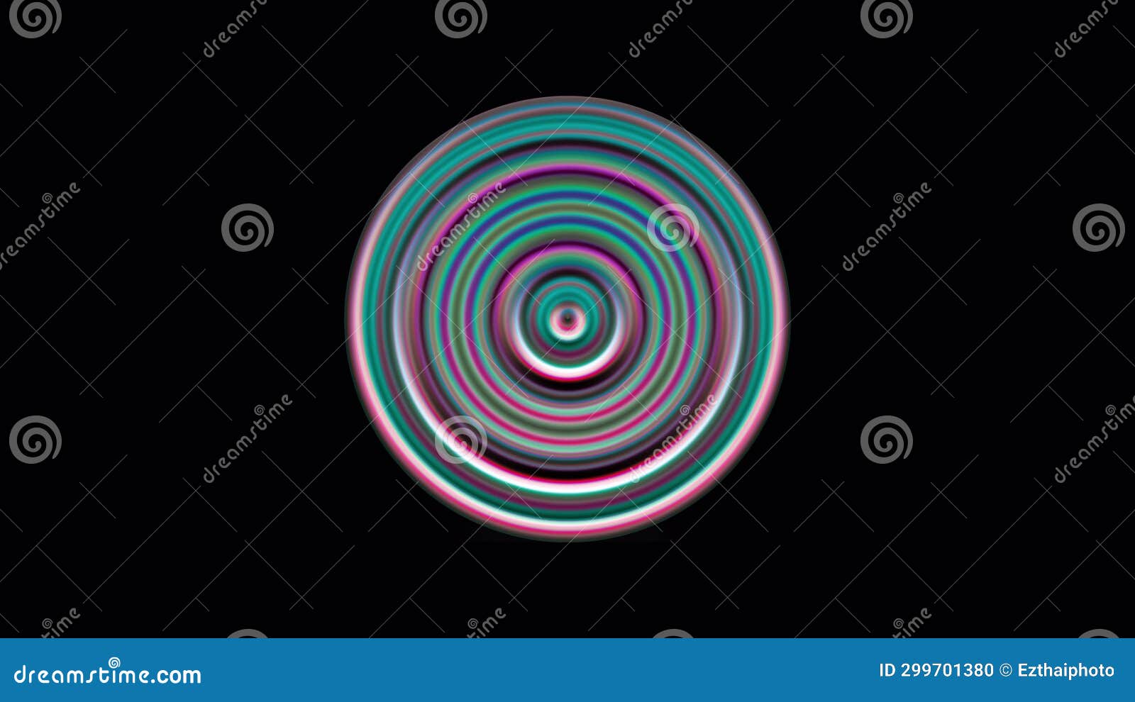 Loop Hypnotic Blue Circle Gradient Lights Line Abstract Background Stock Footage - Video of ...