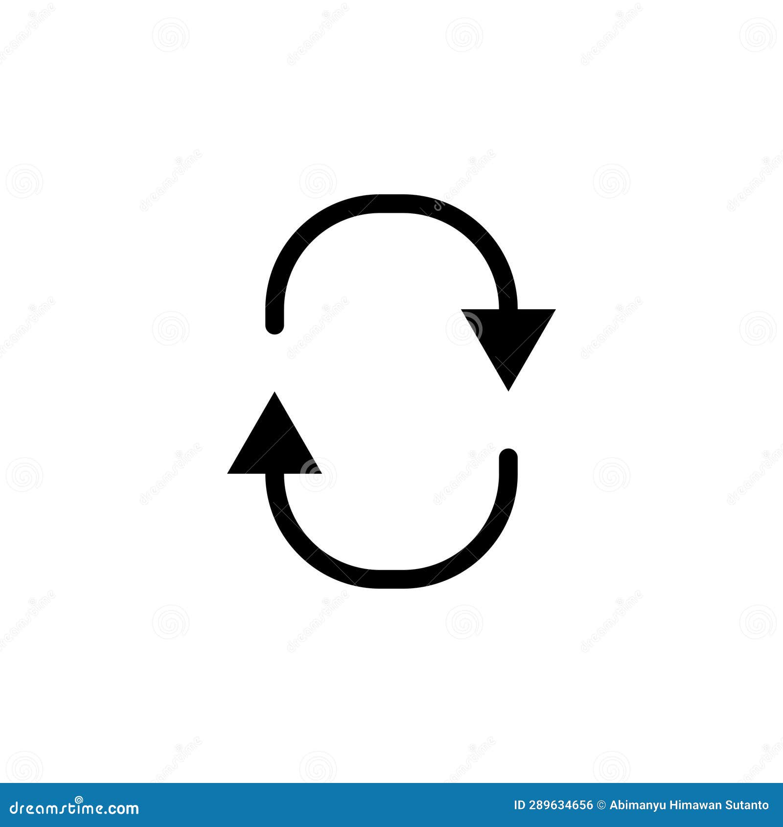 Loop icon vector stock vector. Illustration of isolated - 289634656