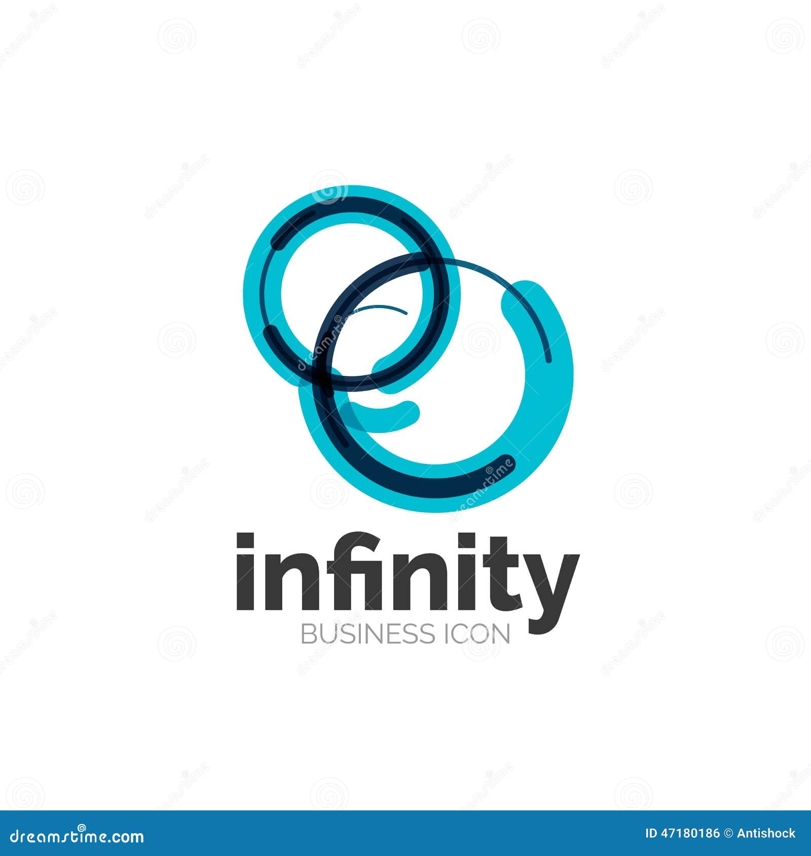 Loop, Infinity Business Icon Stock Vector - Illustration of background ...