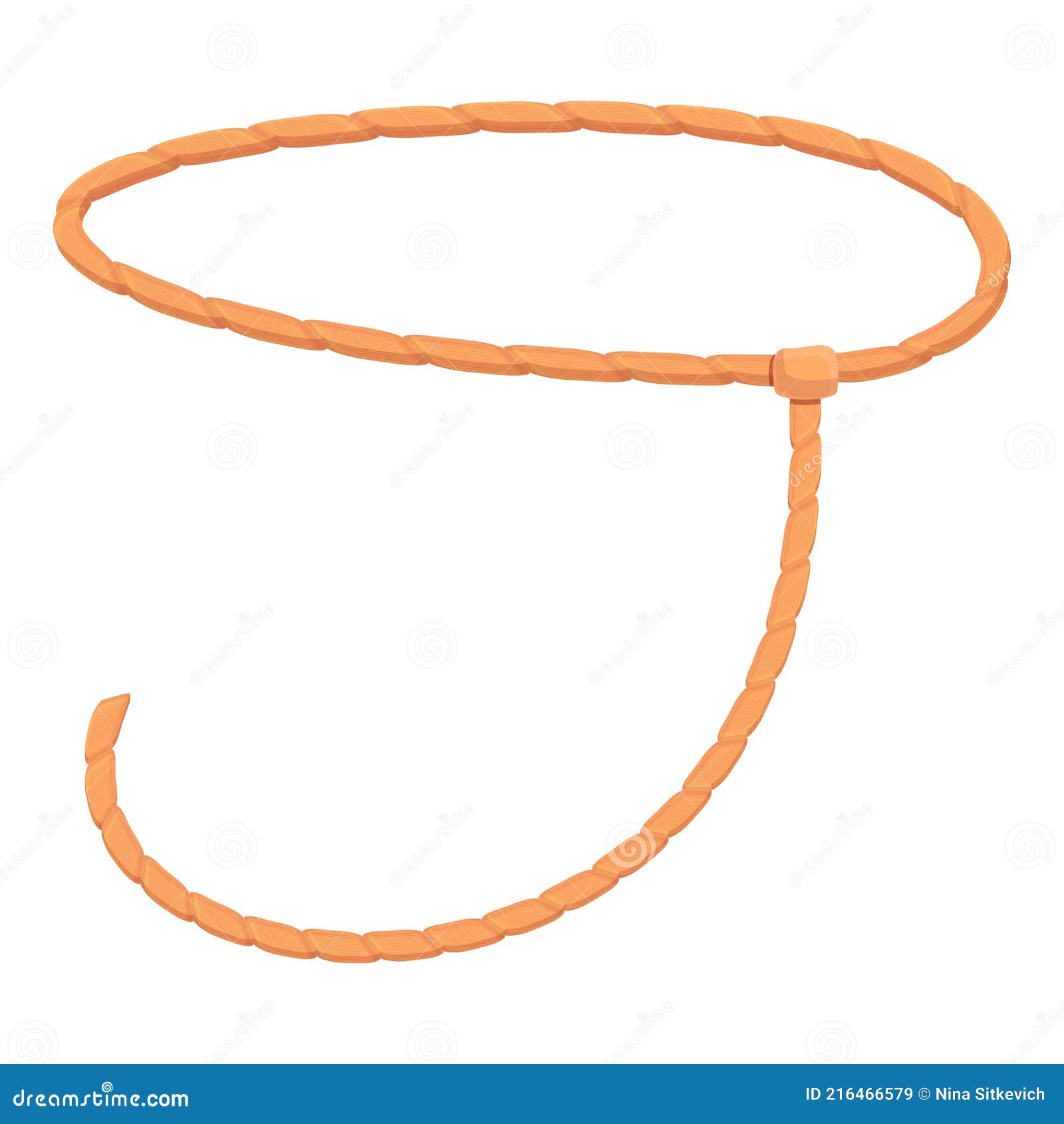 Loop Lasso Icon Cartoon Style Stock Vector Illustration Of Western Natural 216466579