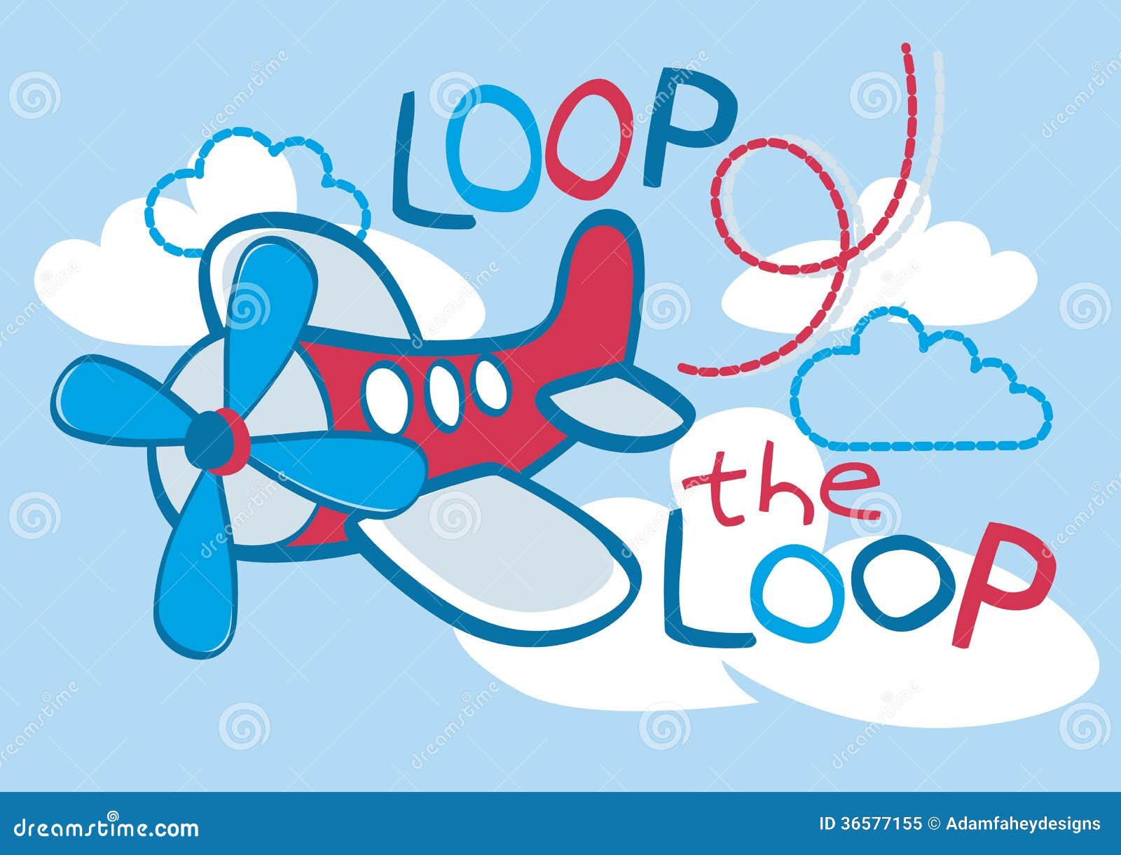 Loop the loop stock vector. Illustration of flying, apparel - 36577155