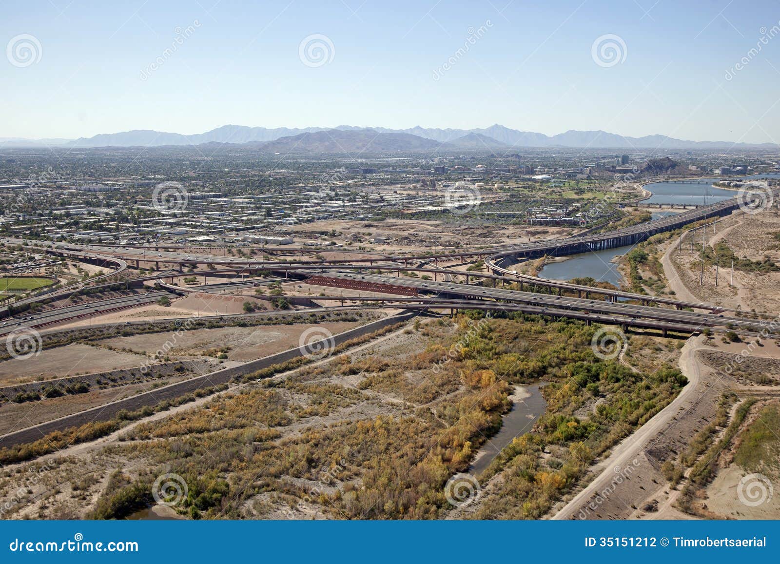 Loop 101 and Lopp 202 Interchange Stock Photo - Image of interchange ...