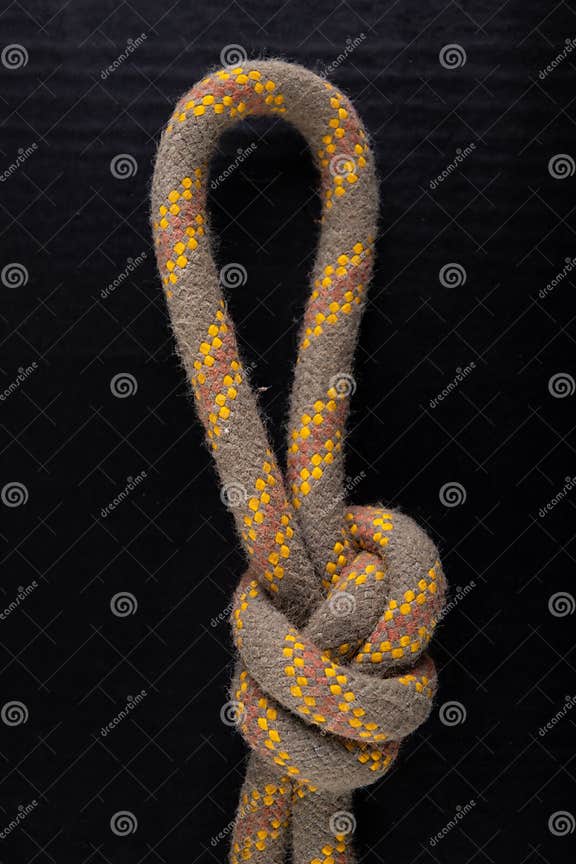 Loop Made of Thick Rope. Loop-shaped Knot Stock Photo - Image of ...