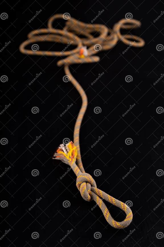 Loop Made of Thick Rope. Loop-shaped Knot Stock Photo - Image of loop ...