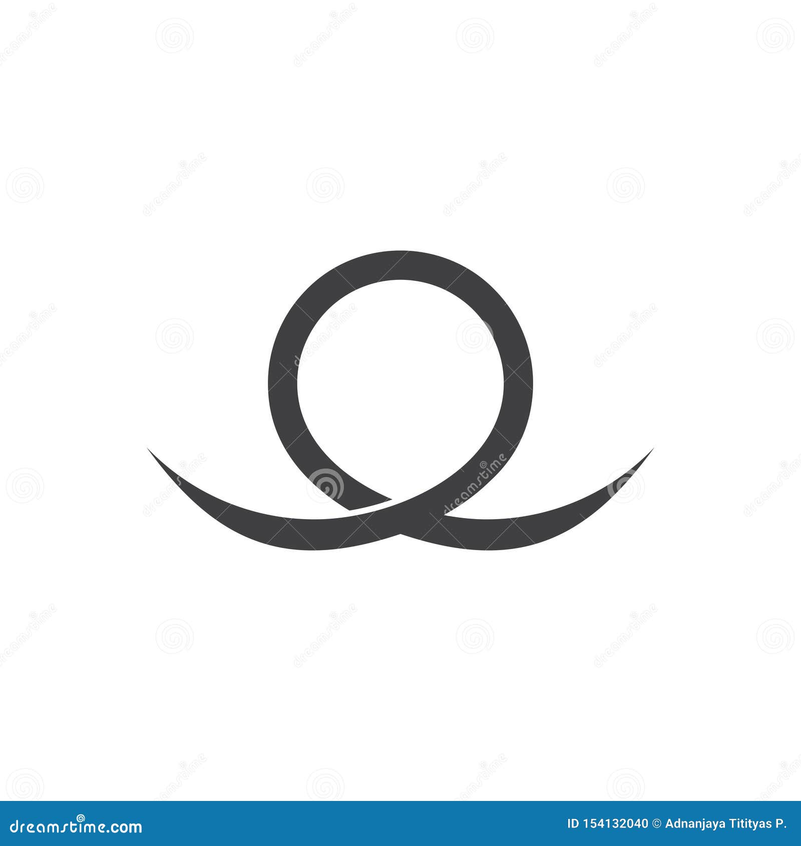 Loop Overlapping Line Simple Logo Vector Stock Vector - Illustration of ...