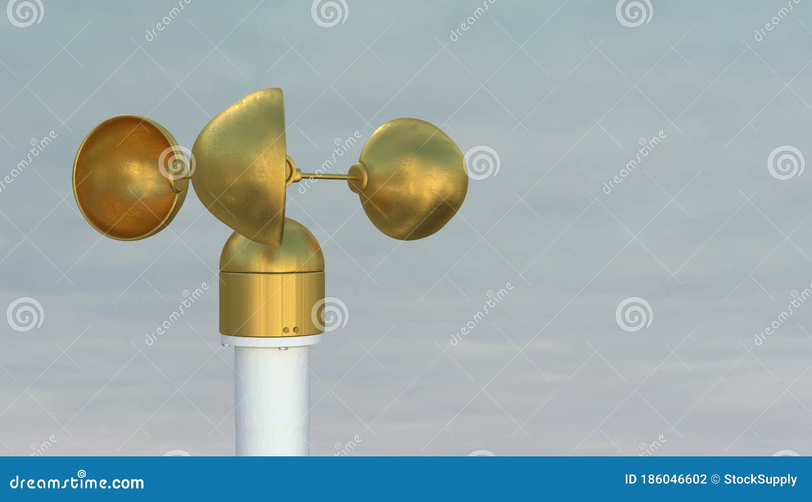 Old Anemometer with Moving Clouds in Background. Stock Footage - Video ...