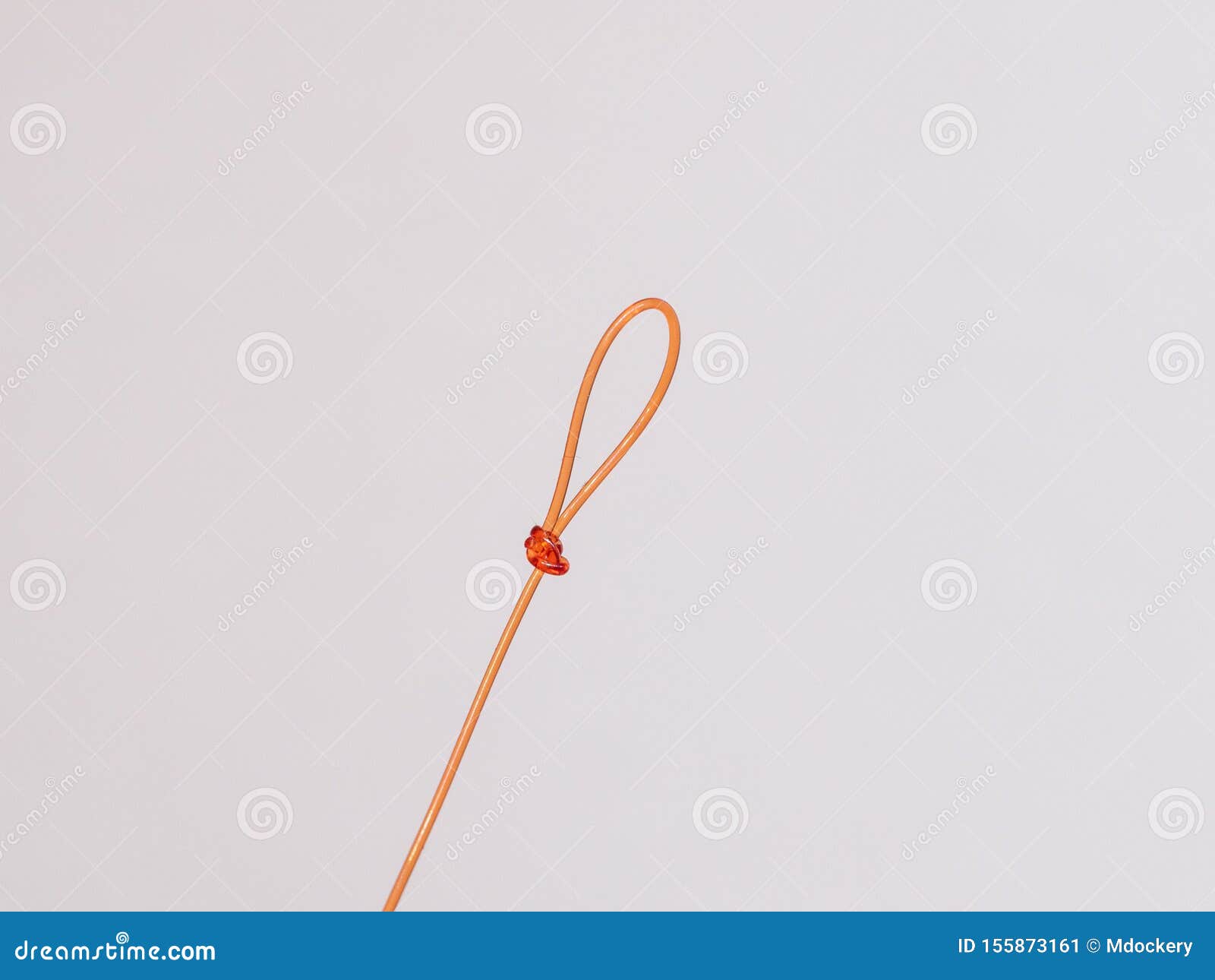 Loop of red fishing line stock image. Image of angler - 155873161