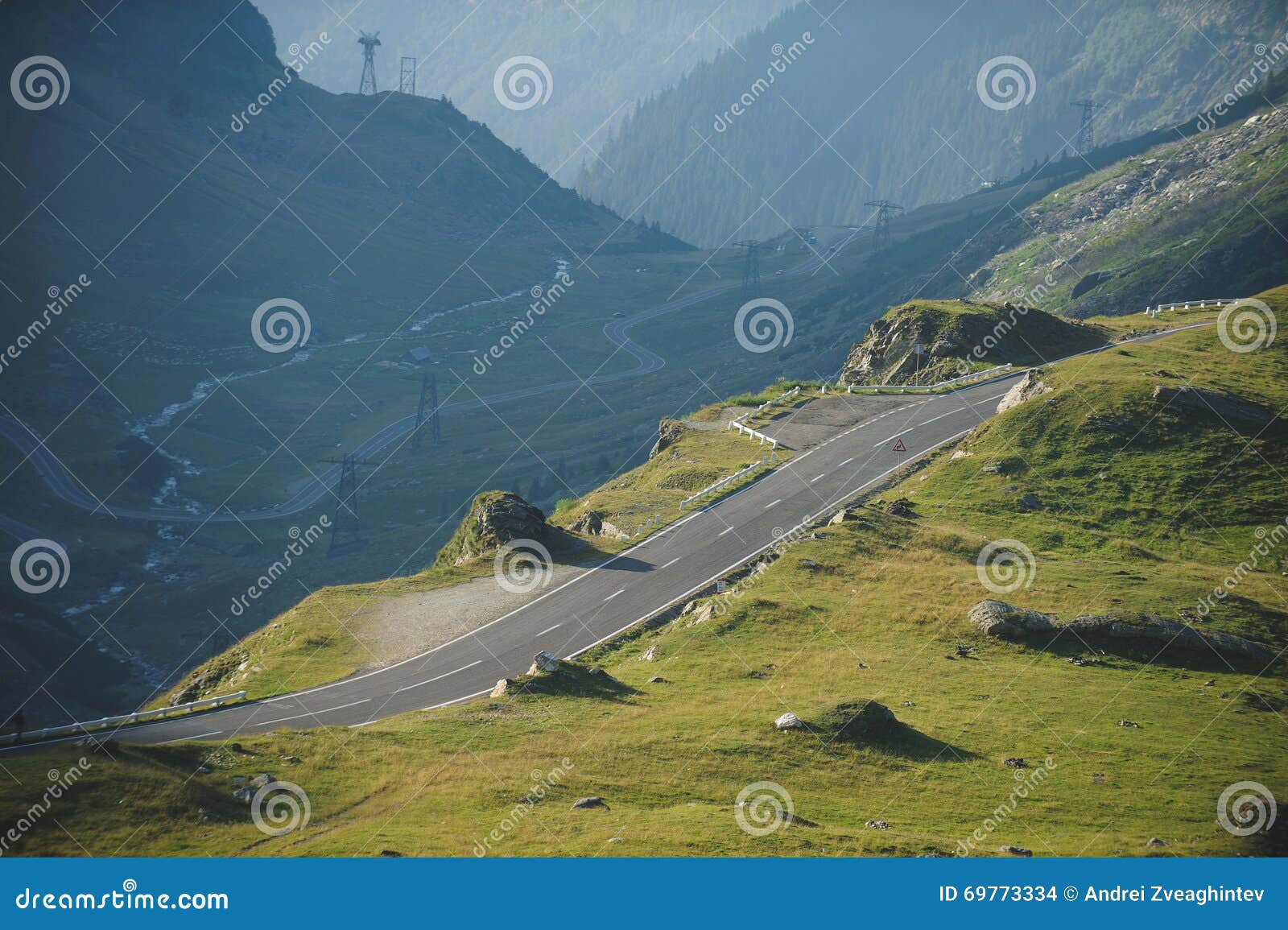 Loop Road stock photo. Image of outdoors, cloudscape - 69773334
