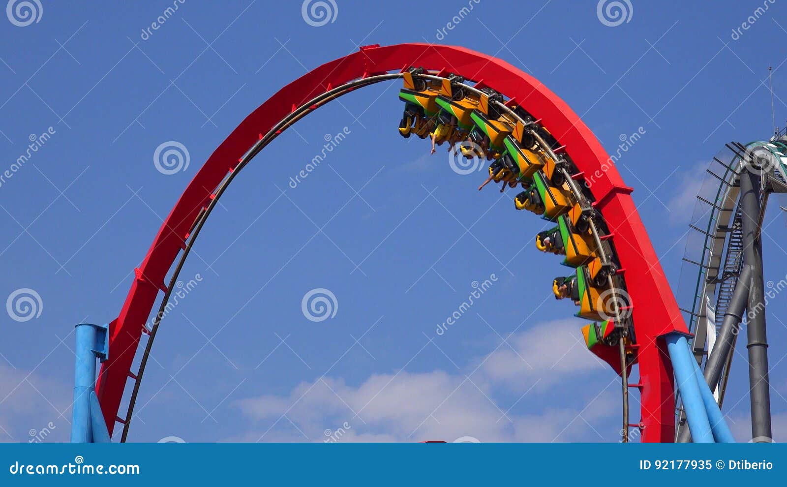 Loop of Roller Coaster Ride Editorial Image - Image of coaster, rides ...