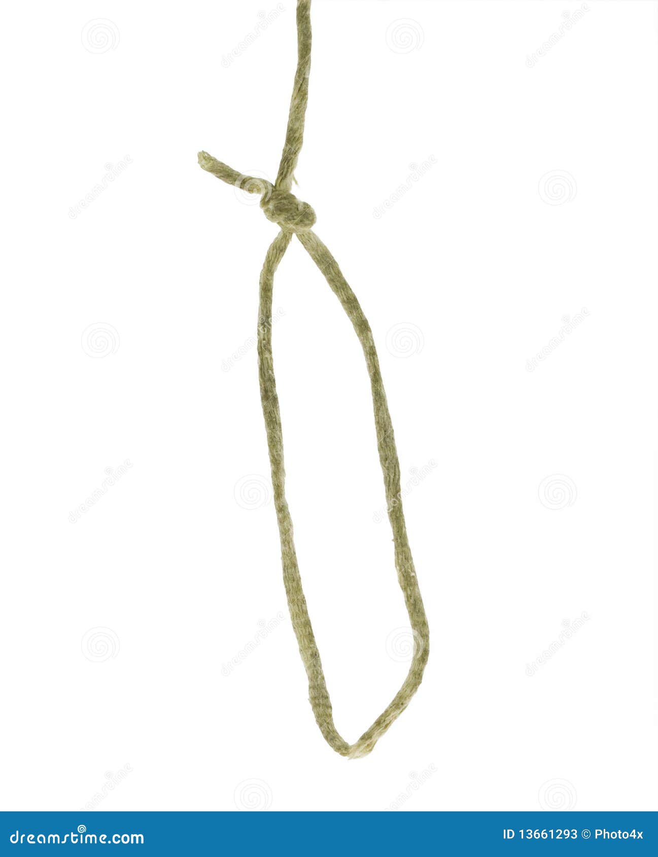 Loop of rope stock image. Image of covered, knot, strangling - 13661293