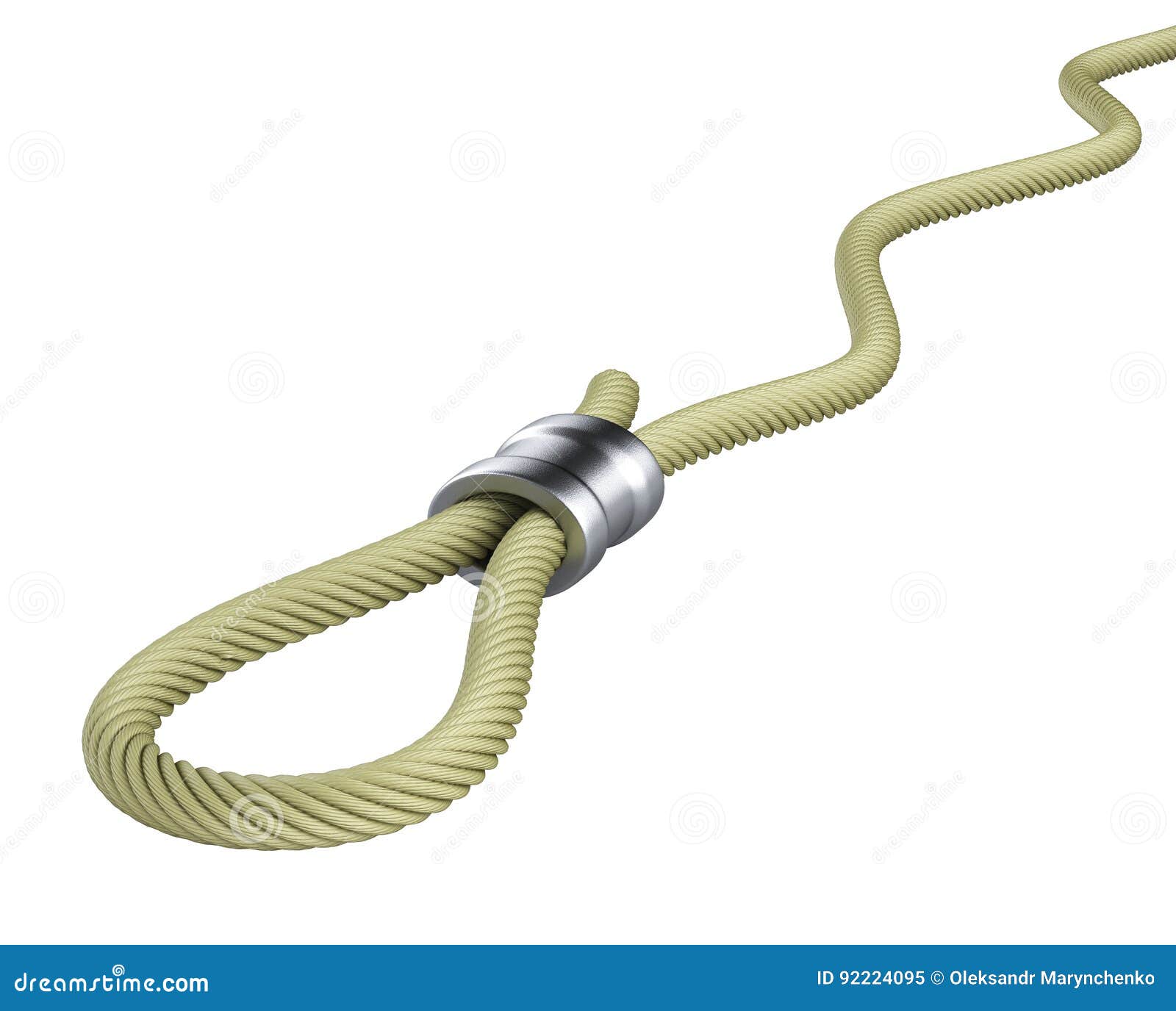 Loop rope. stock illustration. Illustration of isolated - 92224095