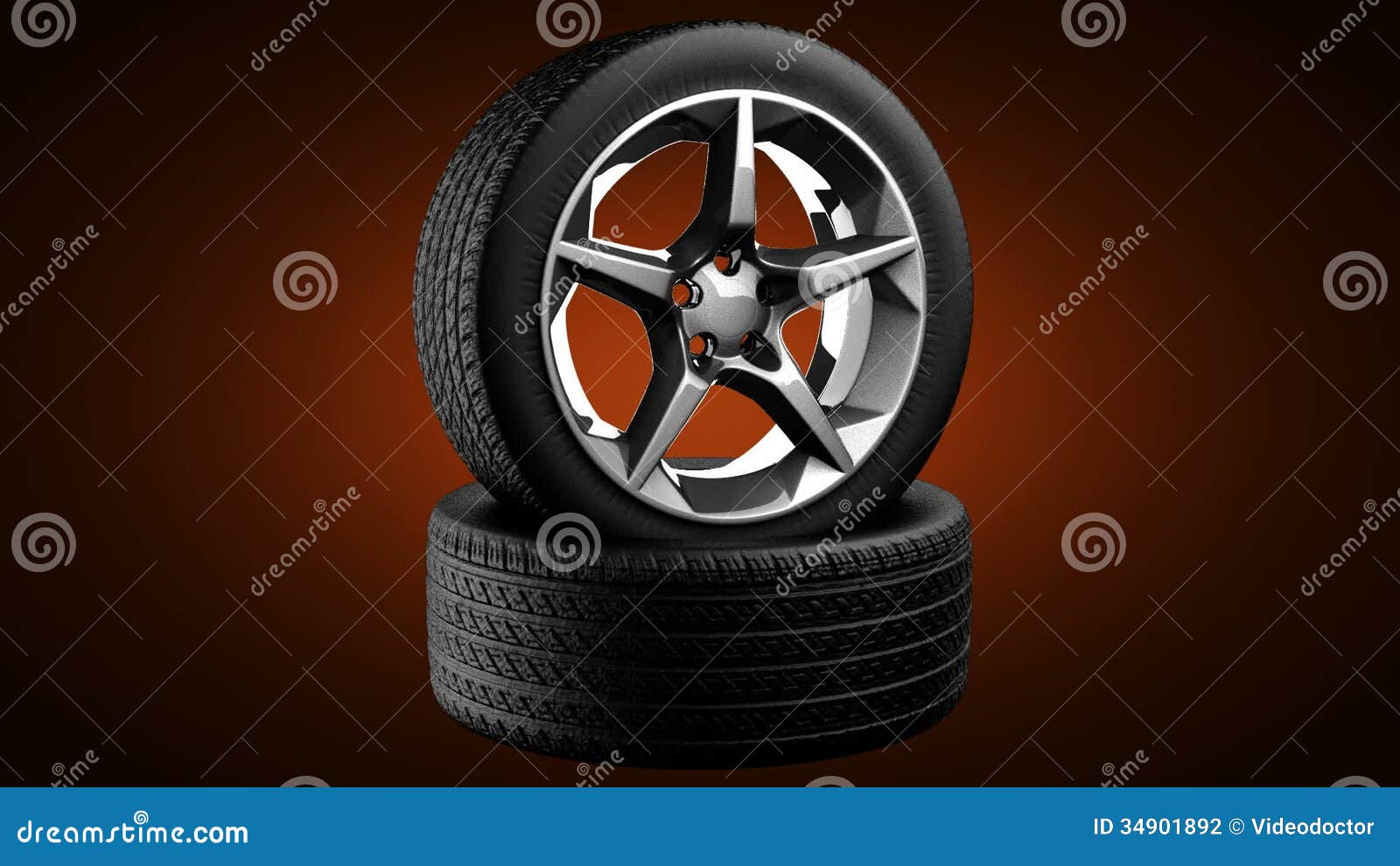 Loop Rotating Wheel. Alpha Matted Stock Footage - Video of turning ...