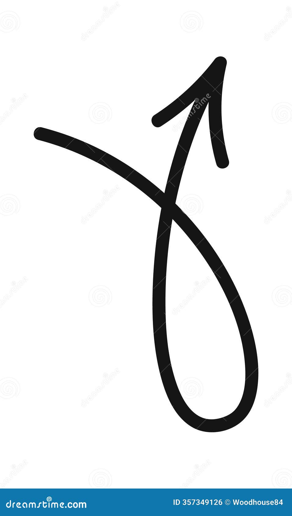 Loop Shaped Arrow Doodle Symbol Stock Illustration - Illustration of ...