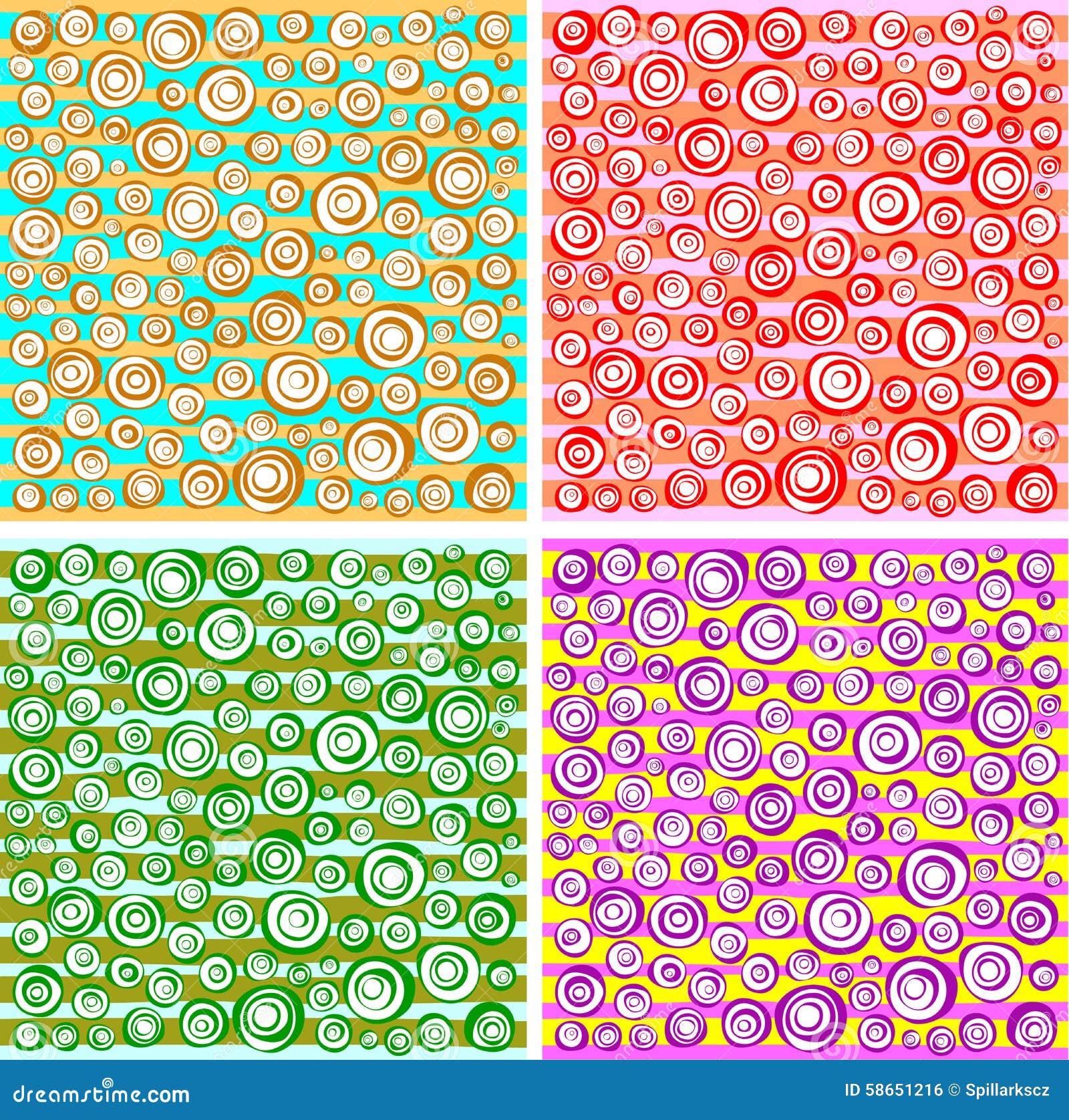 Spiral, Concentric Lines, Circular, Rotating Background. Black And ...